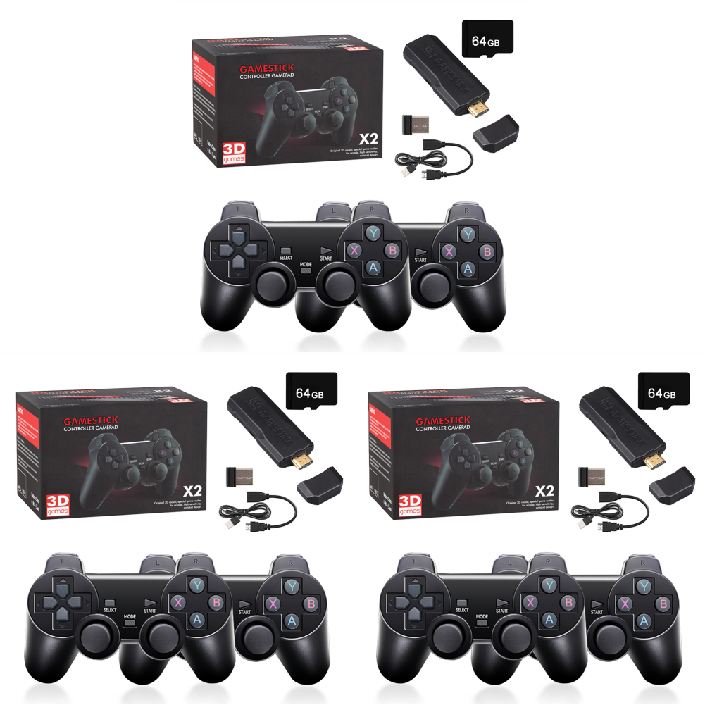 Game Handle 4K Controller Retro Home para niños Regalo para niños (64G ...