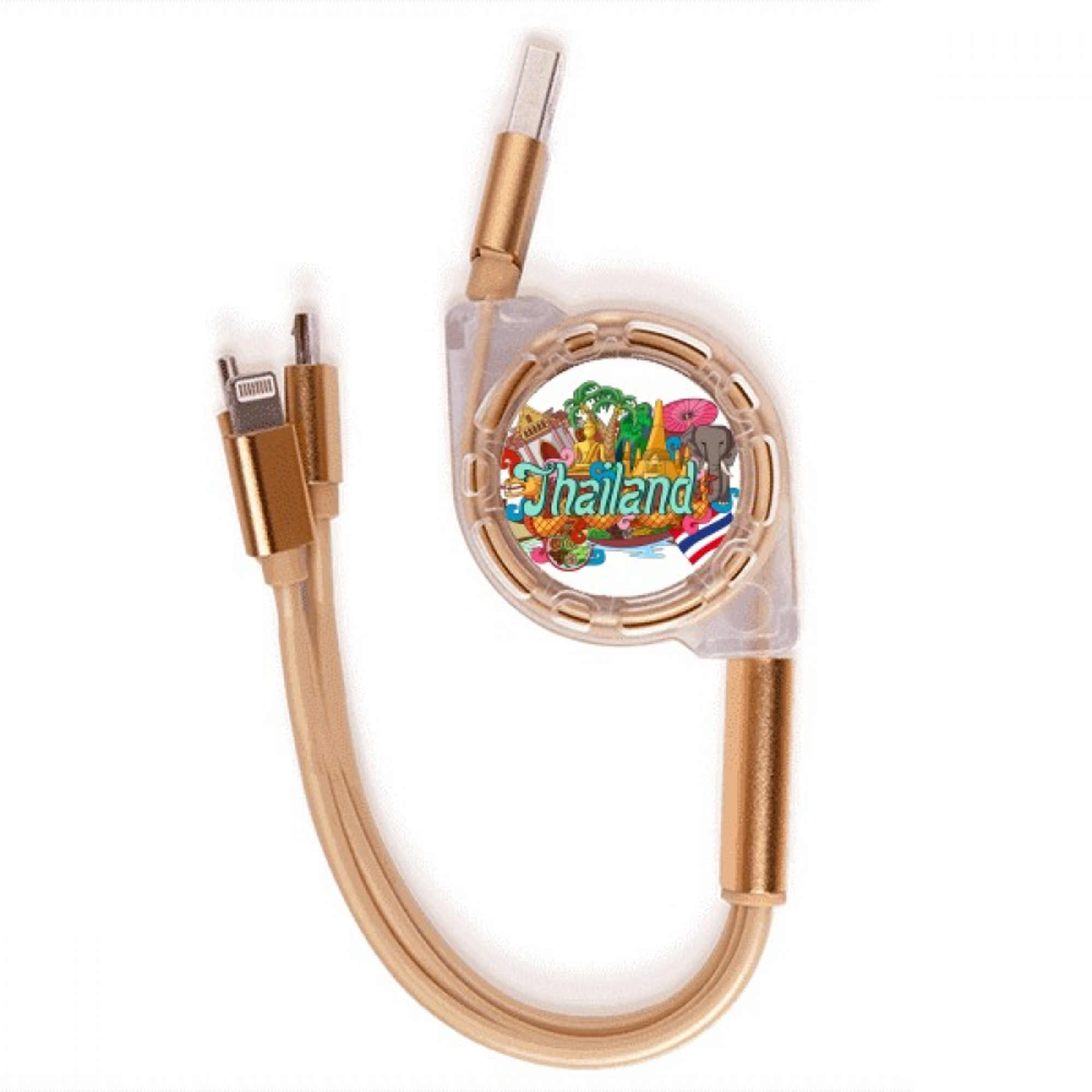 El Grand Palace Elephant Thailand Graffiti Cable de carga telescópico ...