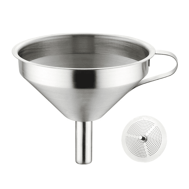 Embudo de acero inoxidable 304 embudo de vino cocina hogar filtro ...