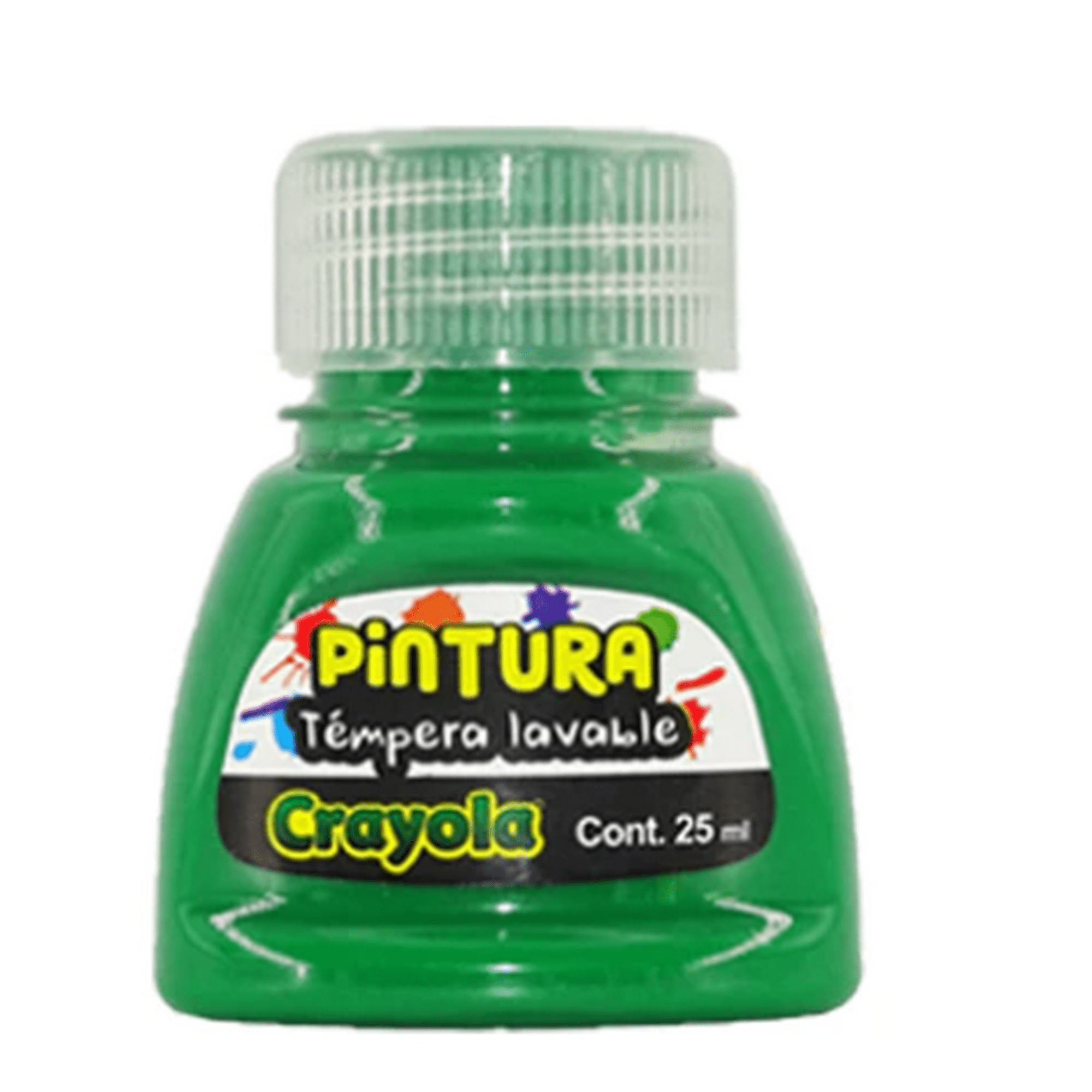 PINTURA TEMPERA CRAYOLA 25ML VERDE paq 10 pz Crayola 1214 | Walmart en ...