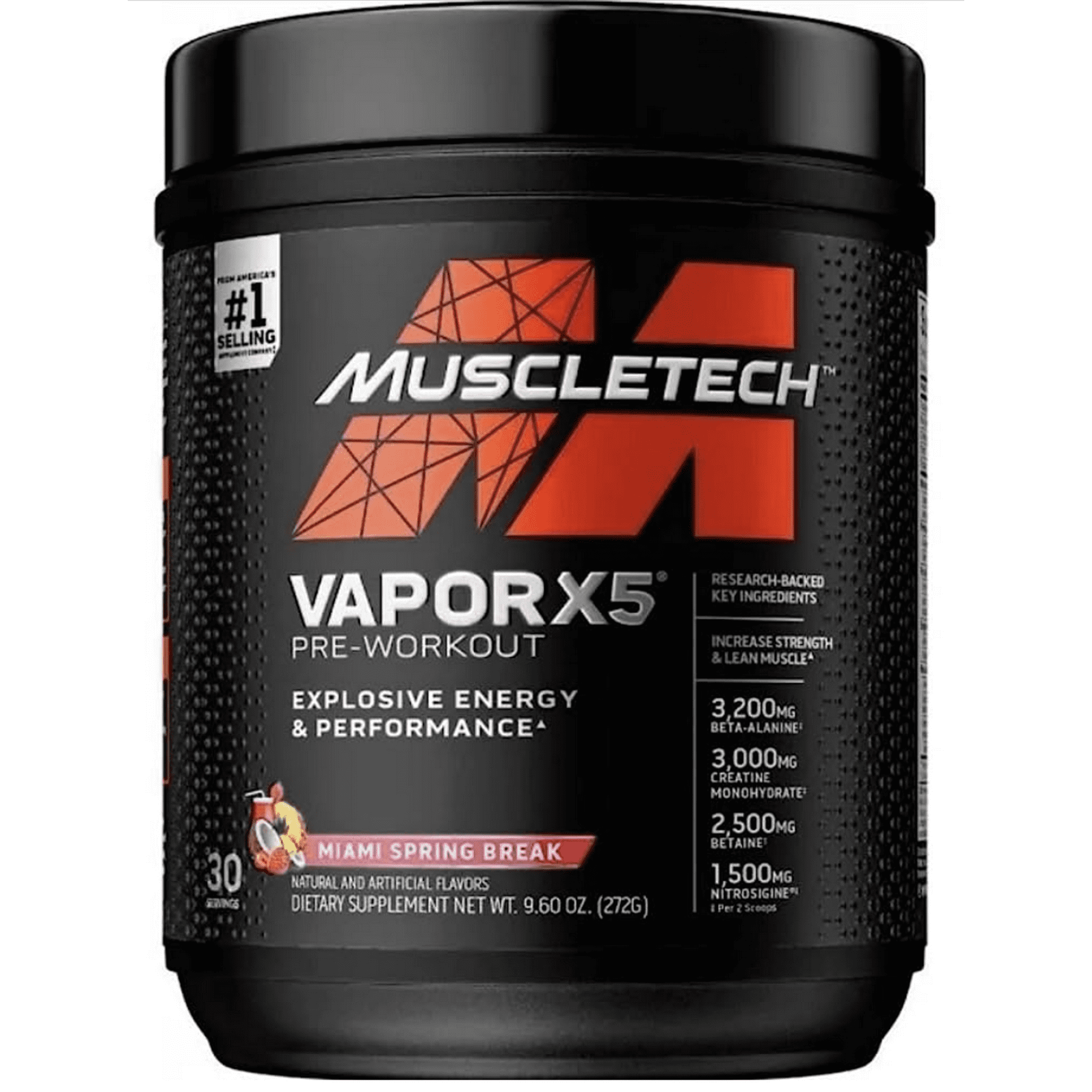 Muscletech Vapor X5 Pre entreno 30 servicios Miami spring break ...
