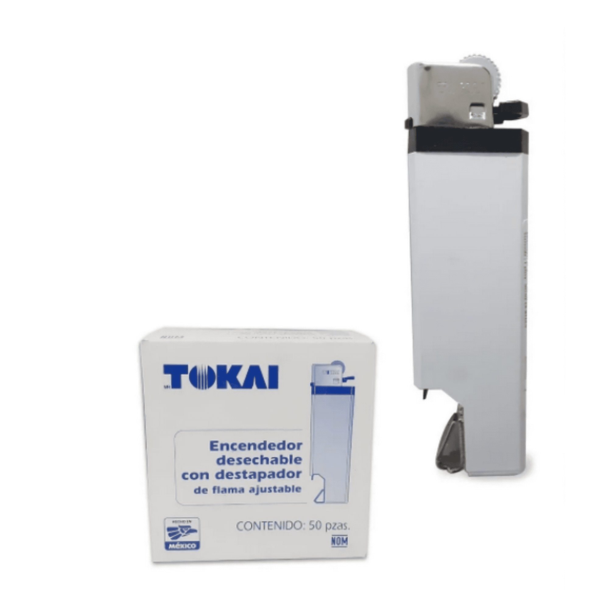 Tokai Encendedor Blanco Con Destapador Caja Con 50 Piezas Tokai ...