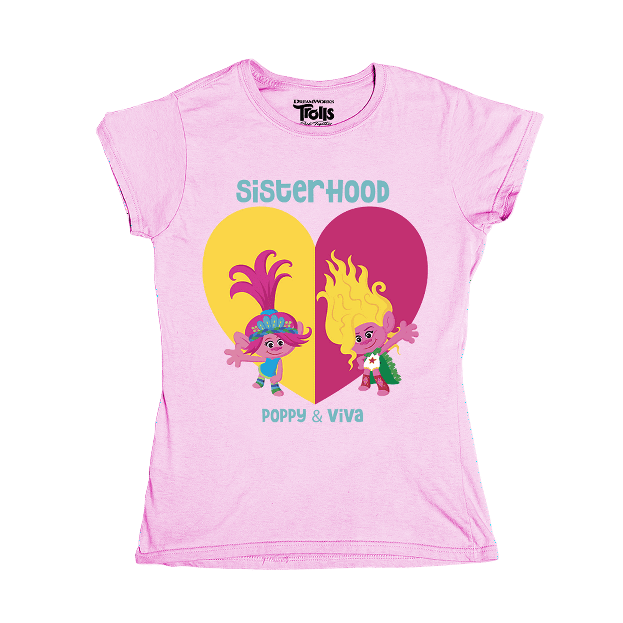 Playera Niña Trolls Fan Army Universal Poppy & Viva | Walmart en línea