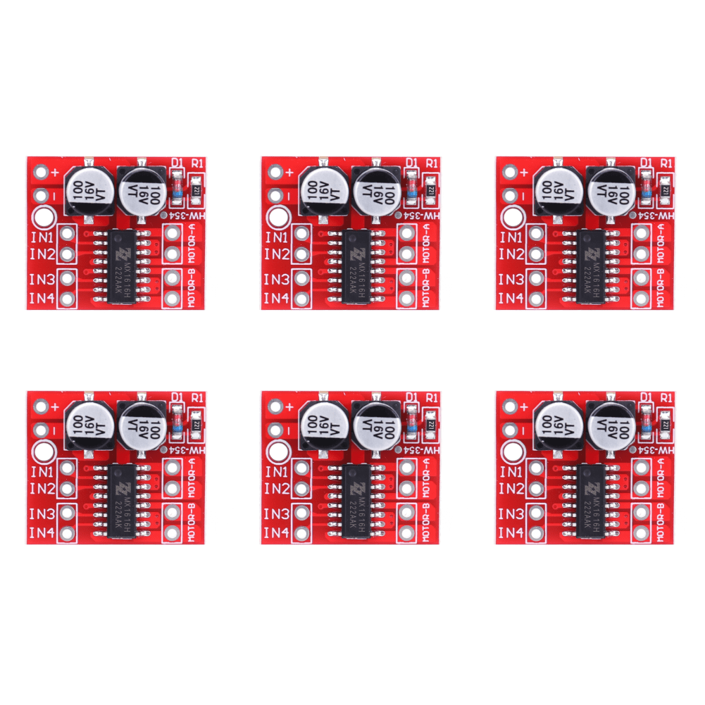 L298N DC Drive Controlador Módulo PWM Velocidad Mini 2.5A Componentes ...