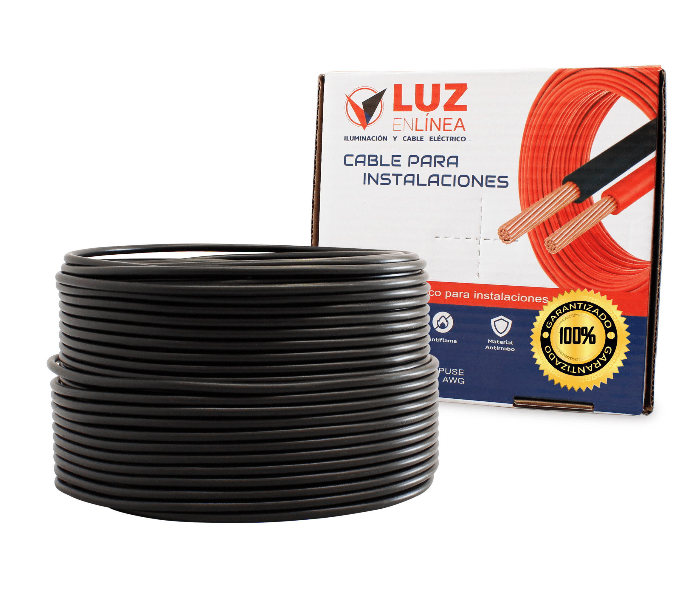 Cable eléctrico calibre 8 caja cerrada con 100m para instalaciones en ...