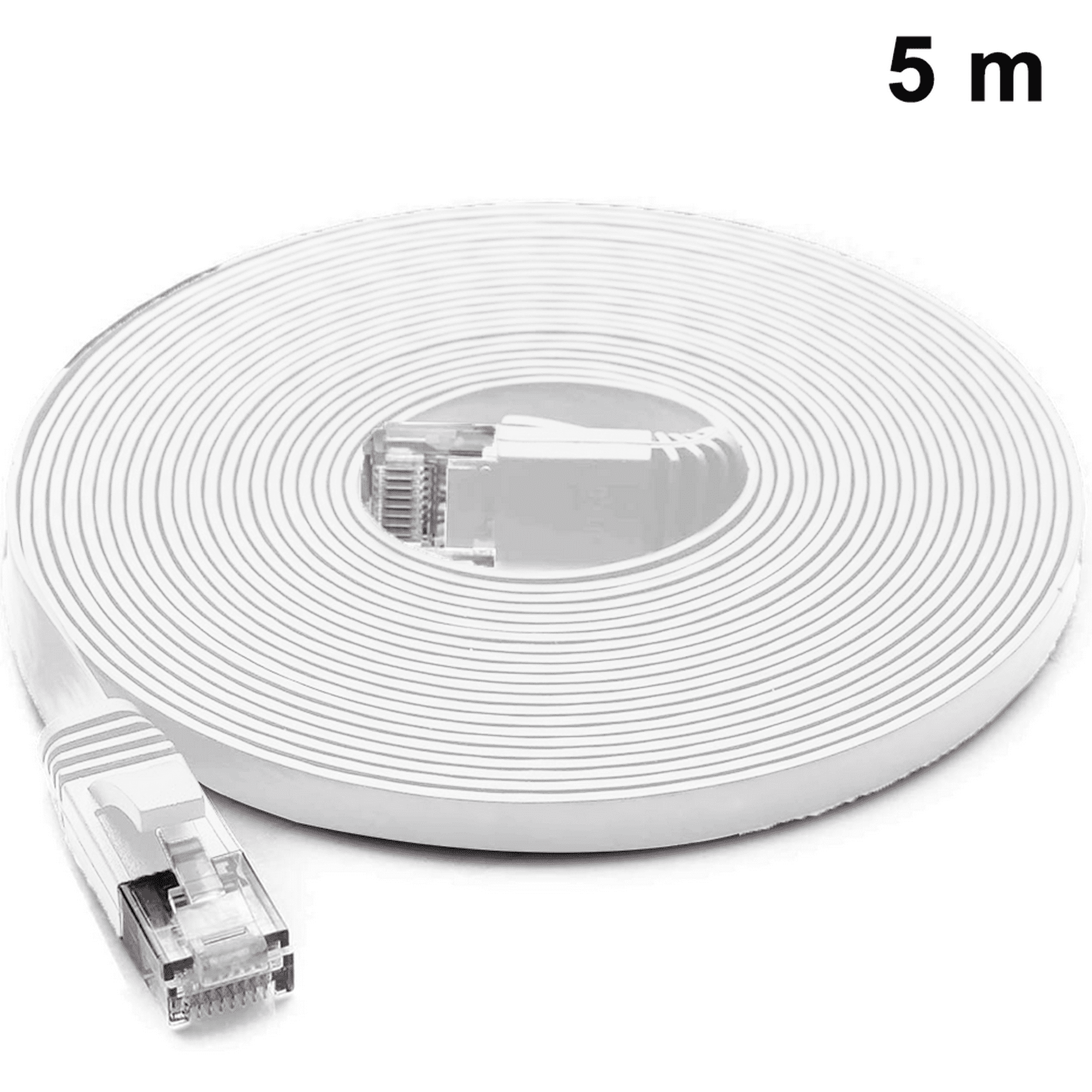 Cable de red de parche Ethernet RJ45 blindado plano Cat6, enchufe ...