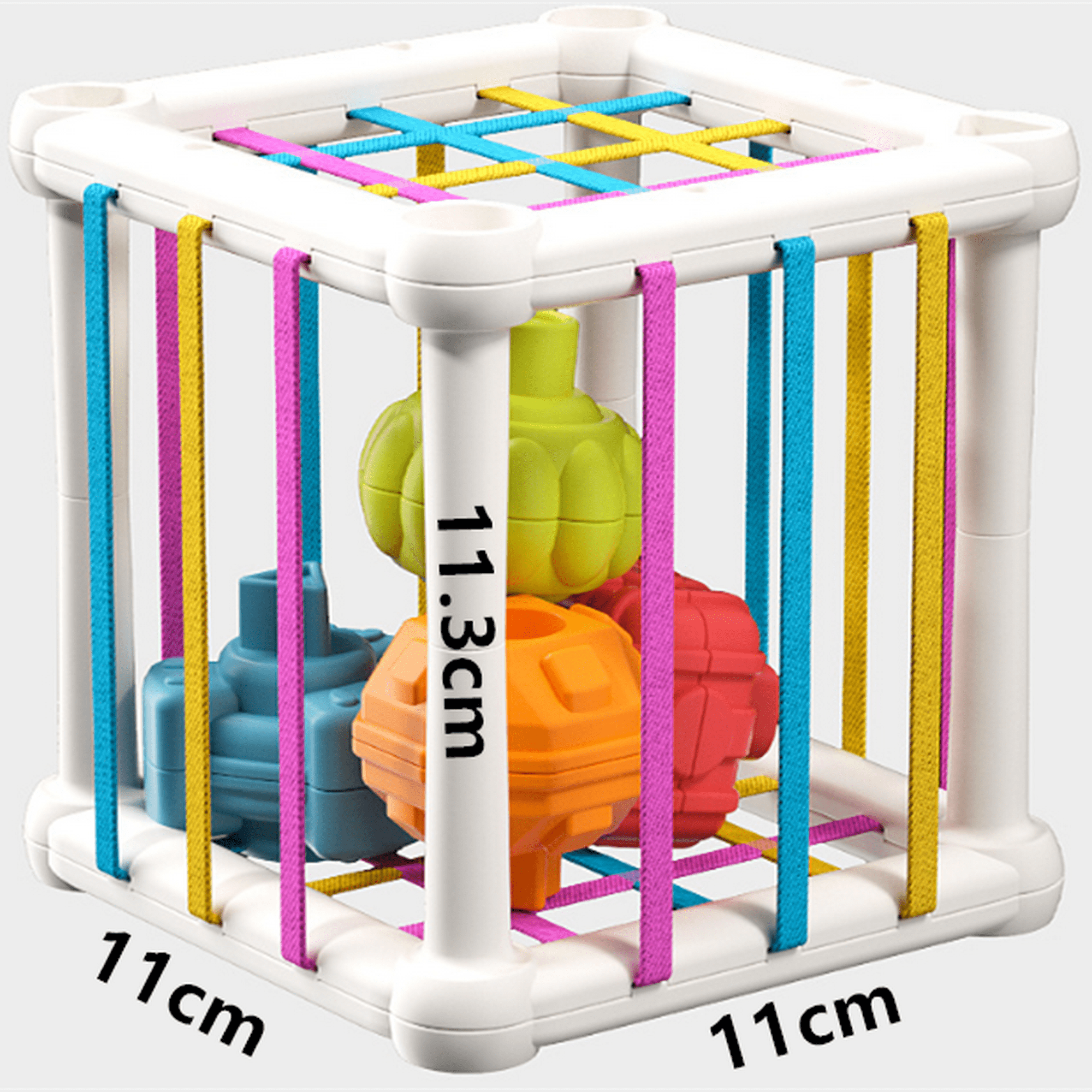 Cubo manipulador, juguete de clasificación de formas Montessori para ...