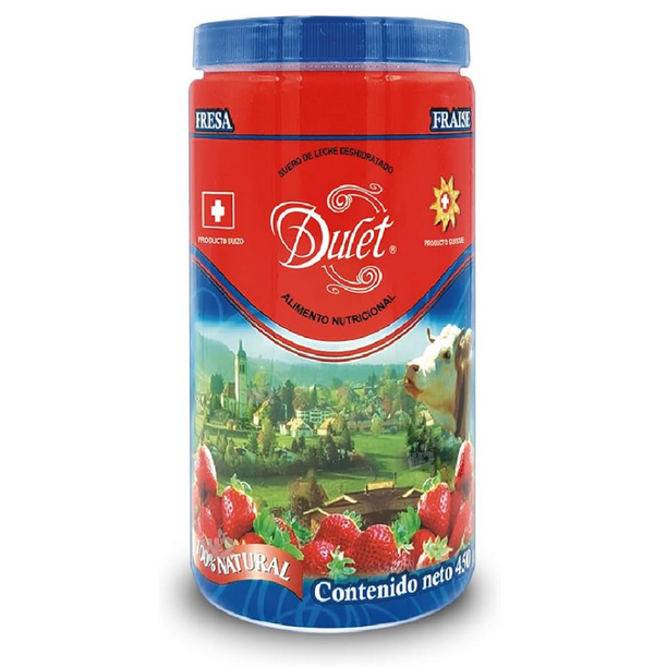 Dulet Lactosuero Suizo Sabor Fresa 450g | Bodega Aurrera en línea