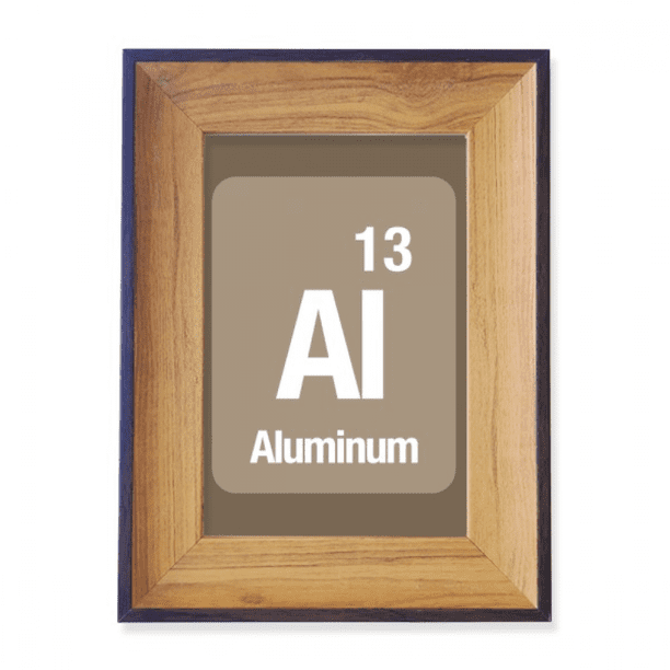 Al aluminio elemento químico Chem Marco de imagen marco de escritorio ...