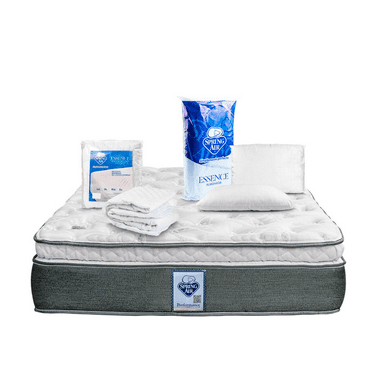 Colchón King Size + Box + Protector + Almohadas + Osito Spring Air ...