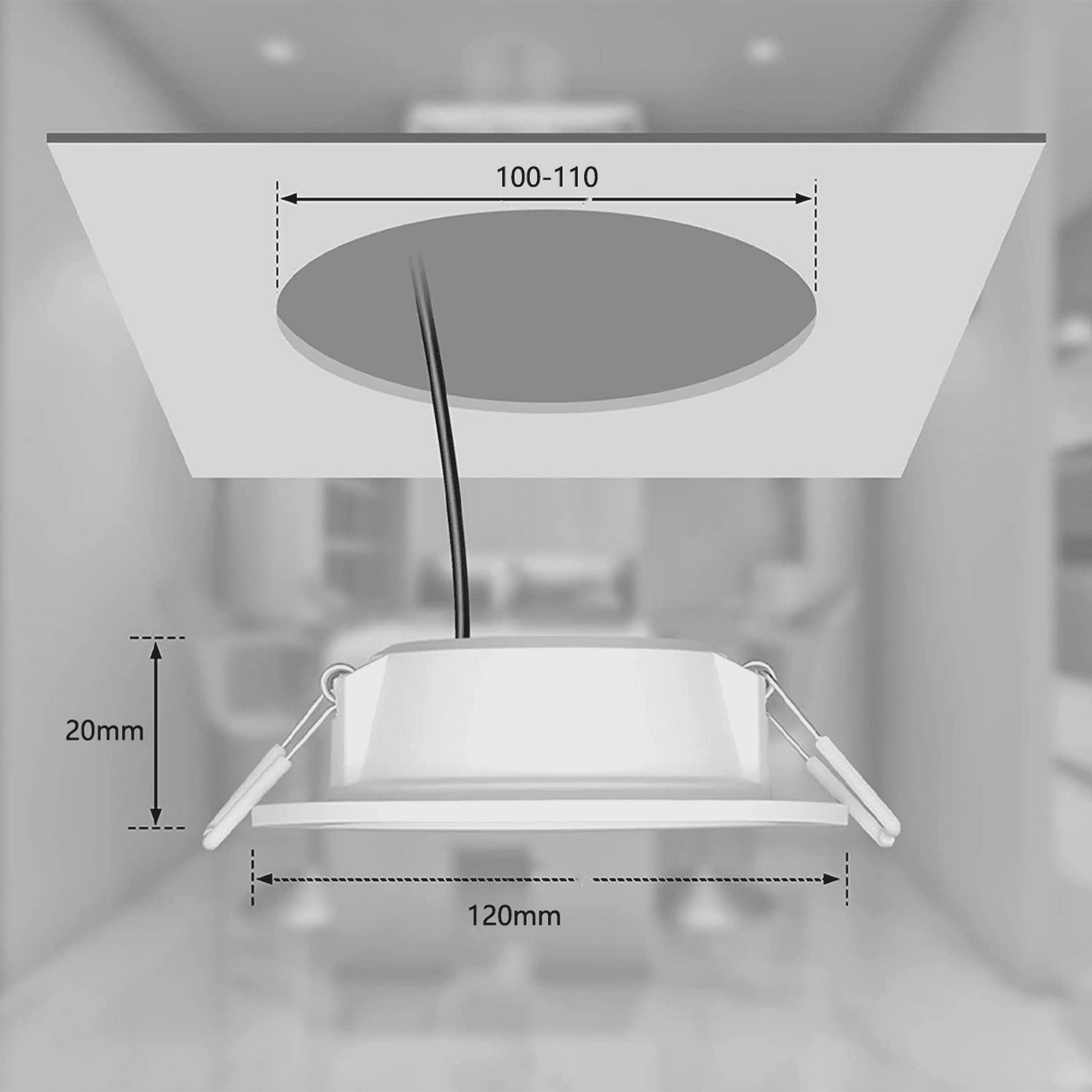 Focos empotrables LED, extraplanos, plafones empotrables planos ...