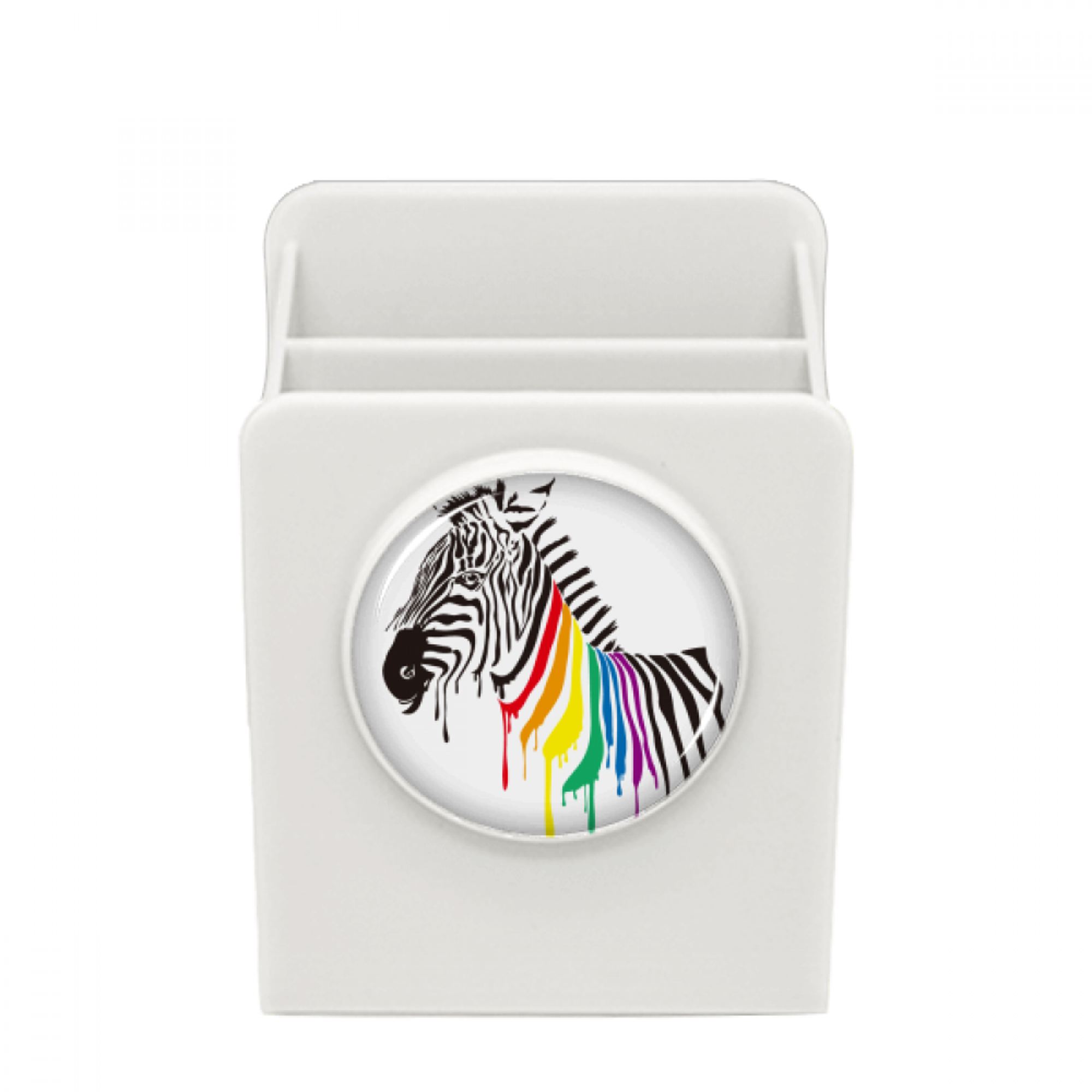 Zebra LGBT Arcoiris patron de color Estuche de escritorio | Walmart en ...