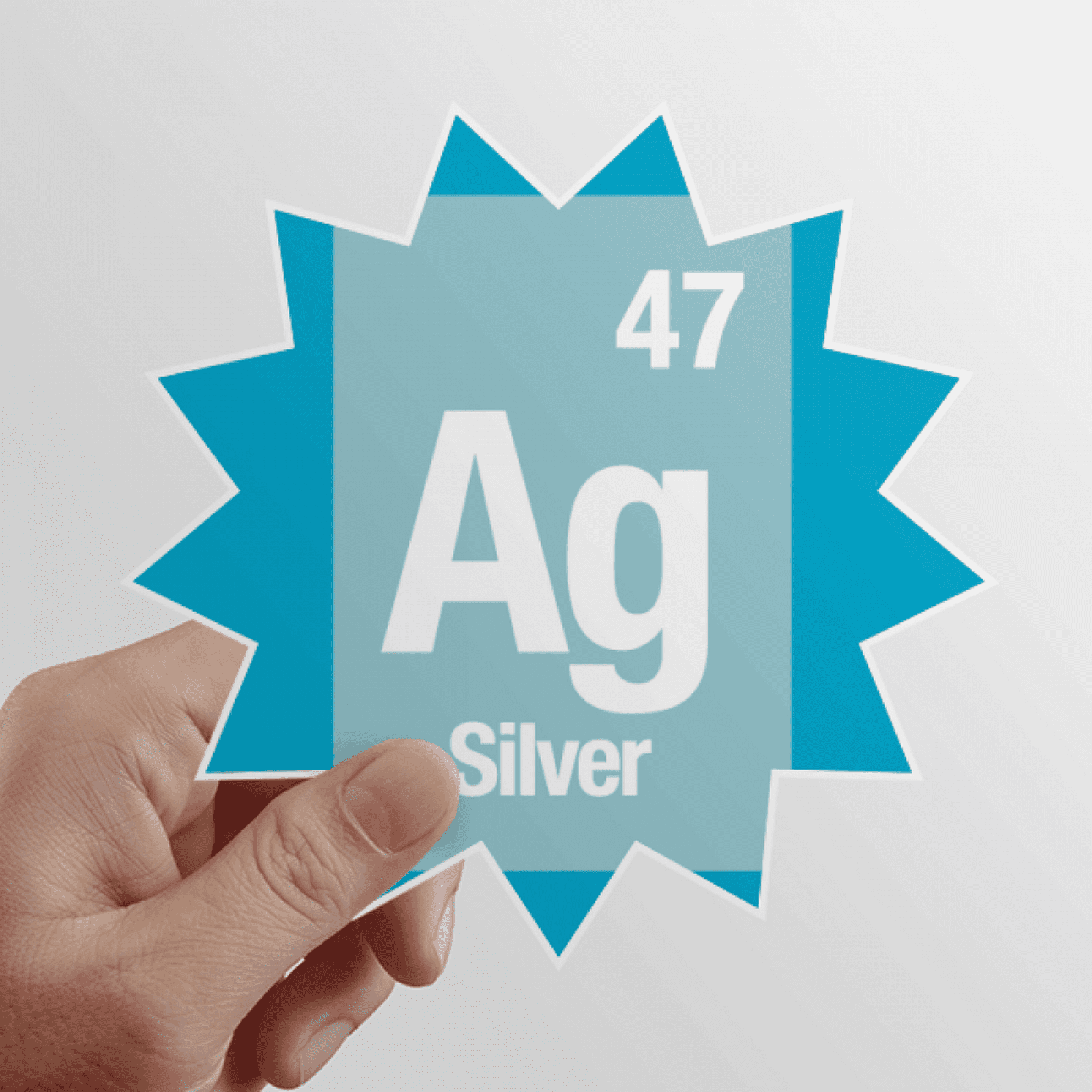 AG plata elemento químico ciencia Calcomanías solares de vinilo ...