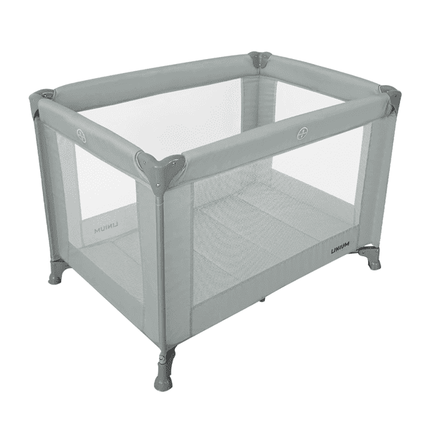 Cuna Viajera Corral 2 En 1 Linium Bebé Plegable Portatil Gris Linium ...