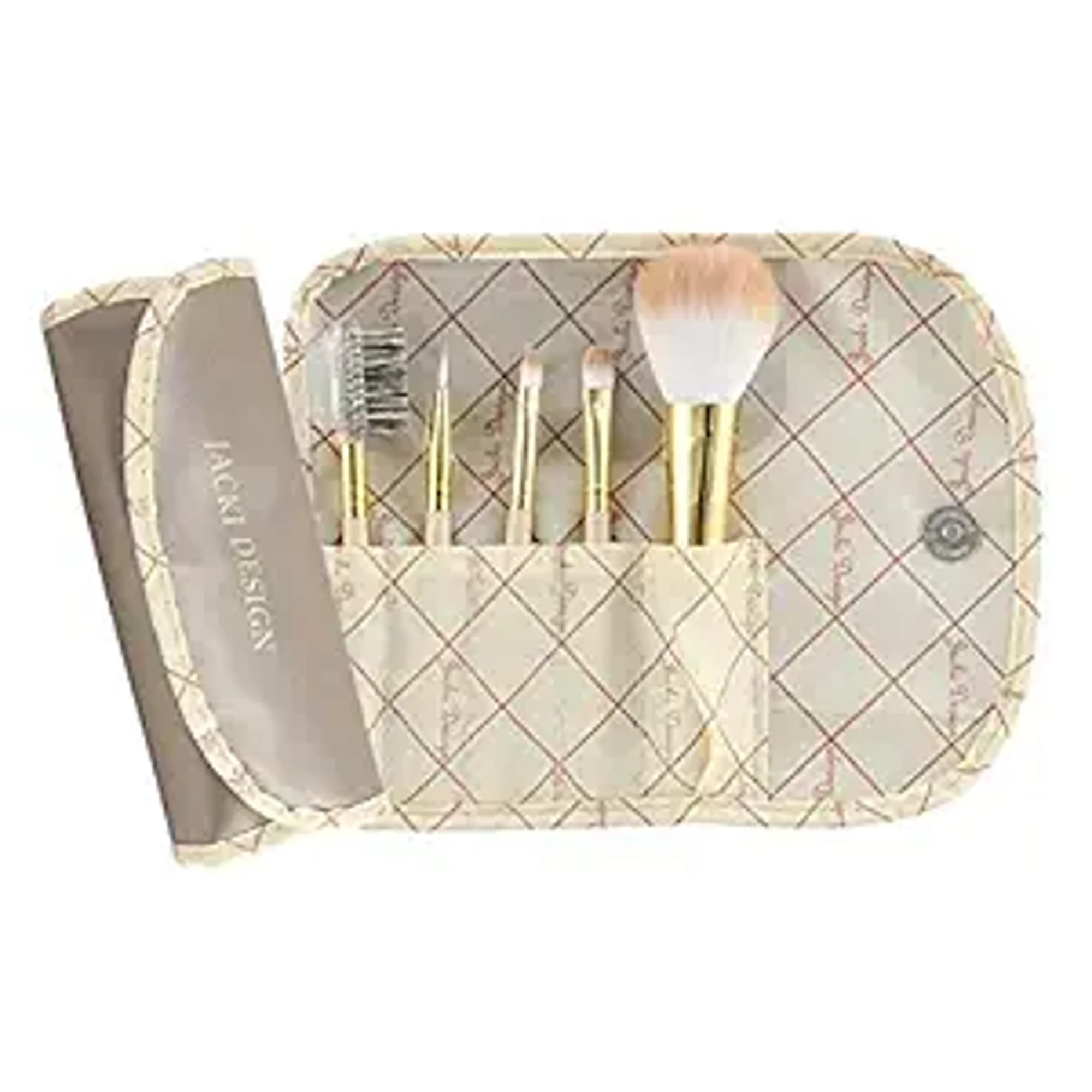 Jacki Design Vintage Allure - Juego de brochas de maquillaje y bolsa (5 ...