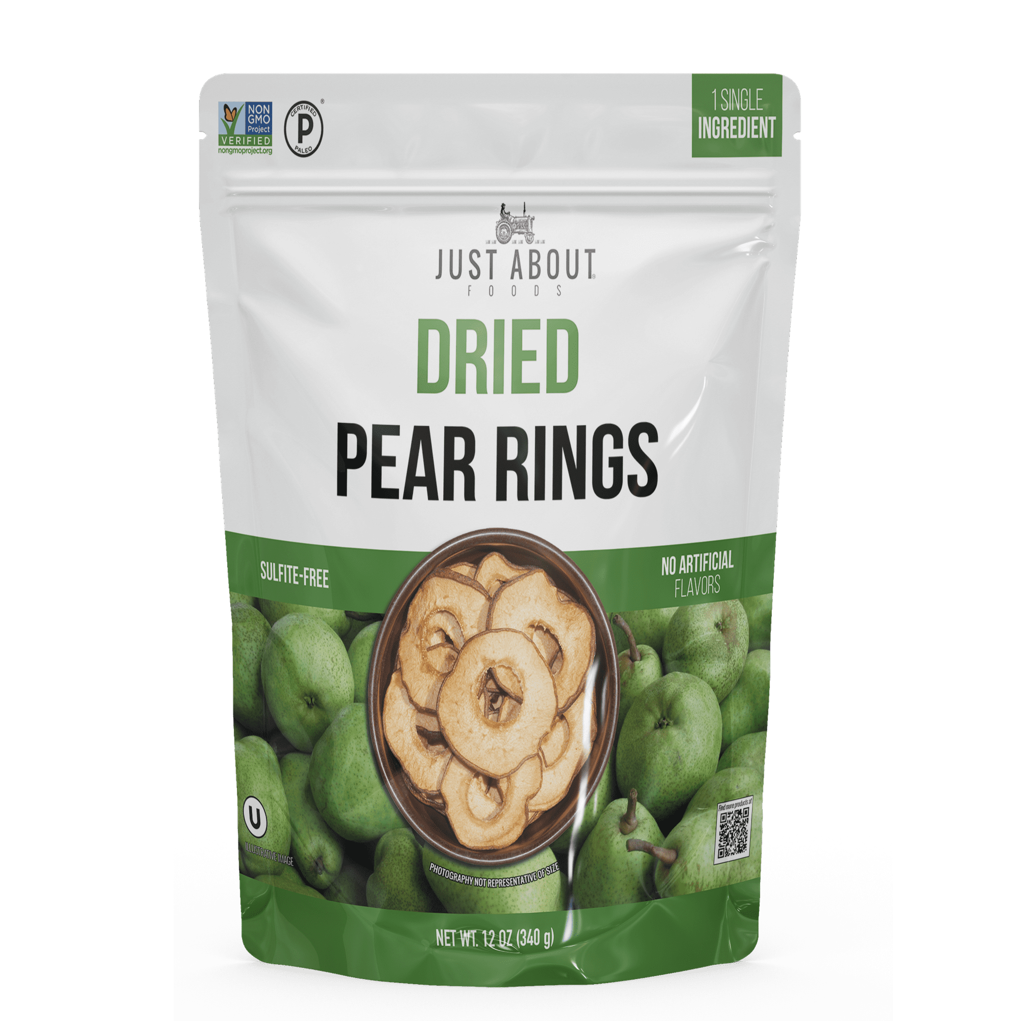 Pera deshidratada en rodajas 340 g (12 oz) Just About Foods… Just About Foods Pera deshidratada ...