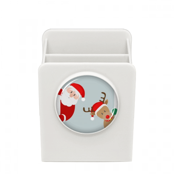 La Navidad Santa Claus Elk peep Estuche de escritorio | Bodega Aurrera ...