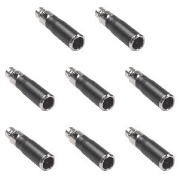 Adaptador Audio Mini XLR 3 4 Pin Hembra Convertidor Mini Conector ...