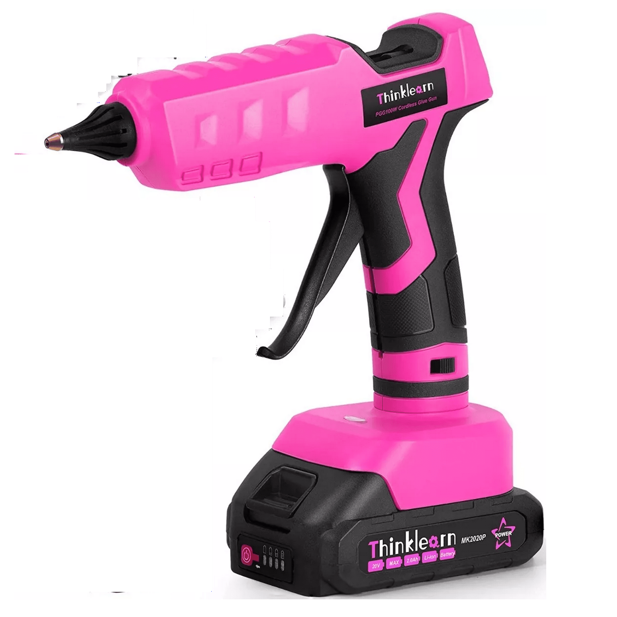 Pistola De Silicon Caliente Inalambrica 100w Con 26 Barras Rosa ...