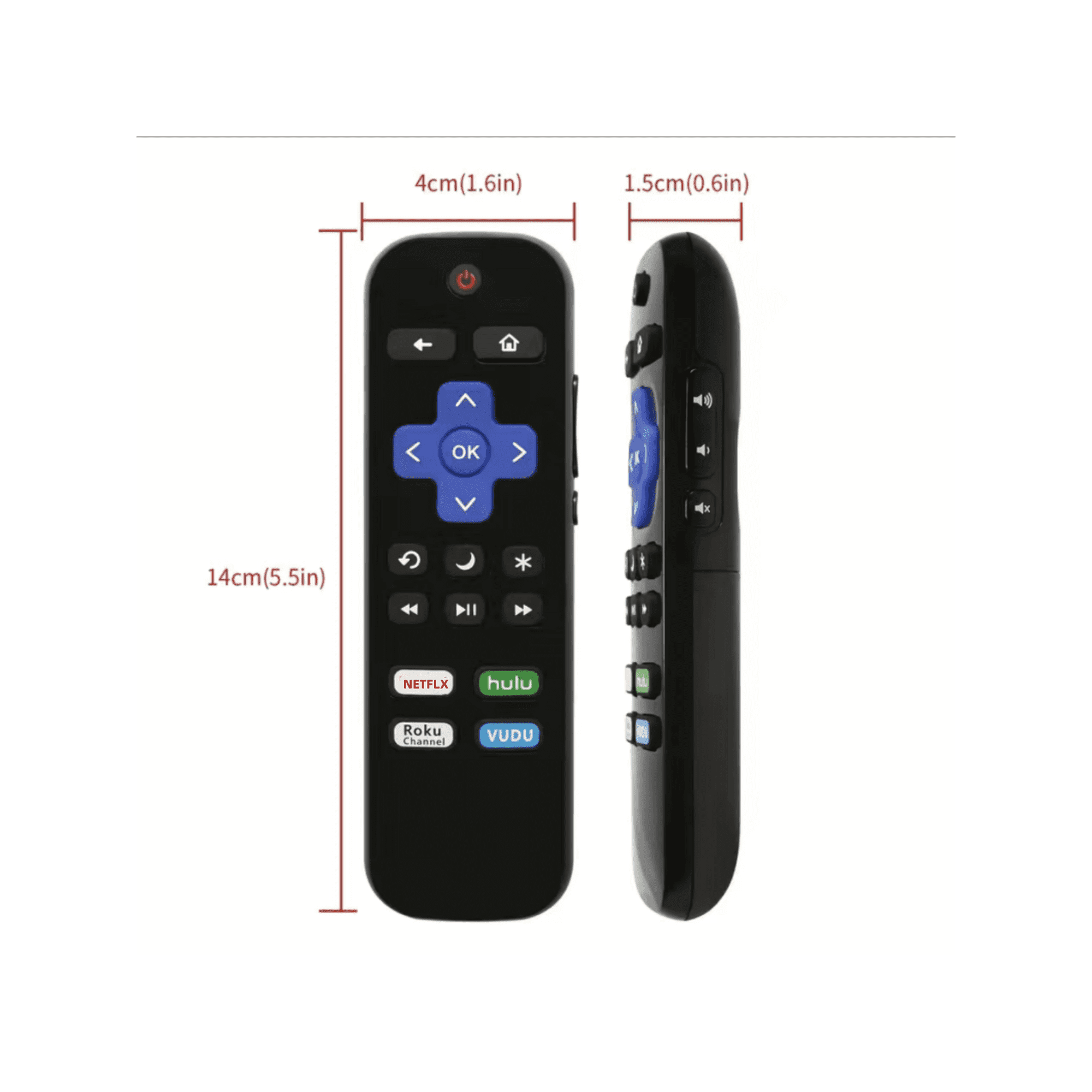 Remote Control Compatible For Hisense TCL-Onn-Sharp-Roku TV Remote ...