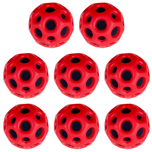 Bounce Hole Ball High Soft Bam Toy Flash Regalos de cumpleaños Rojo ...