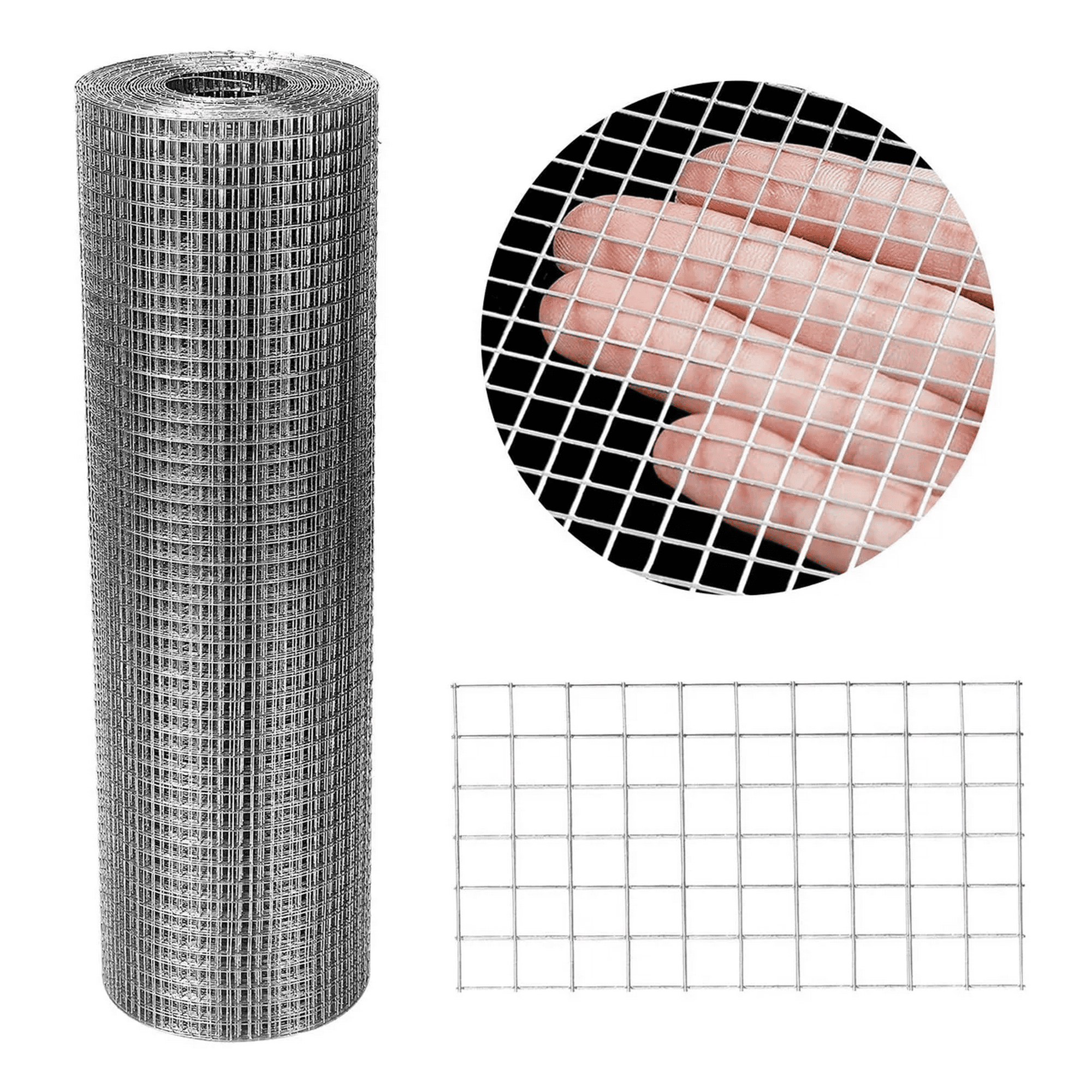 Malla Gallinera Malla De Acero Galvanizado 10m X 91 Cm Ab19m Plata ...