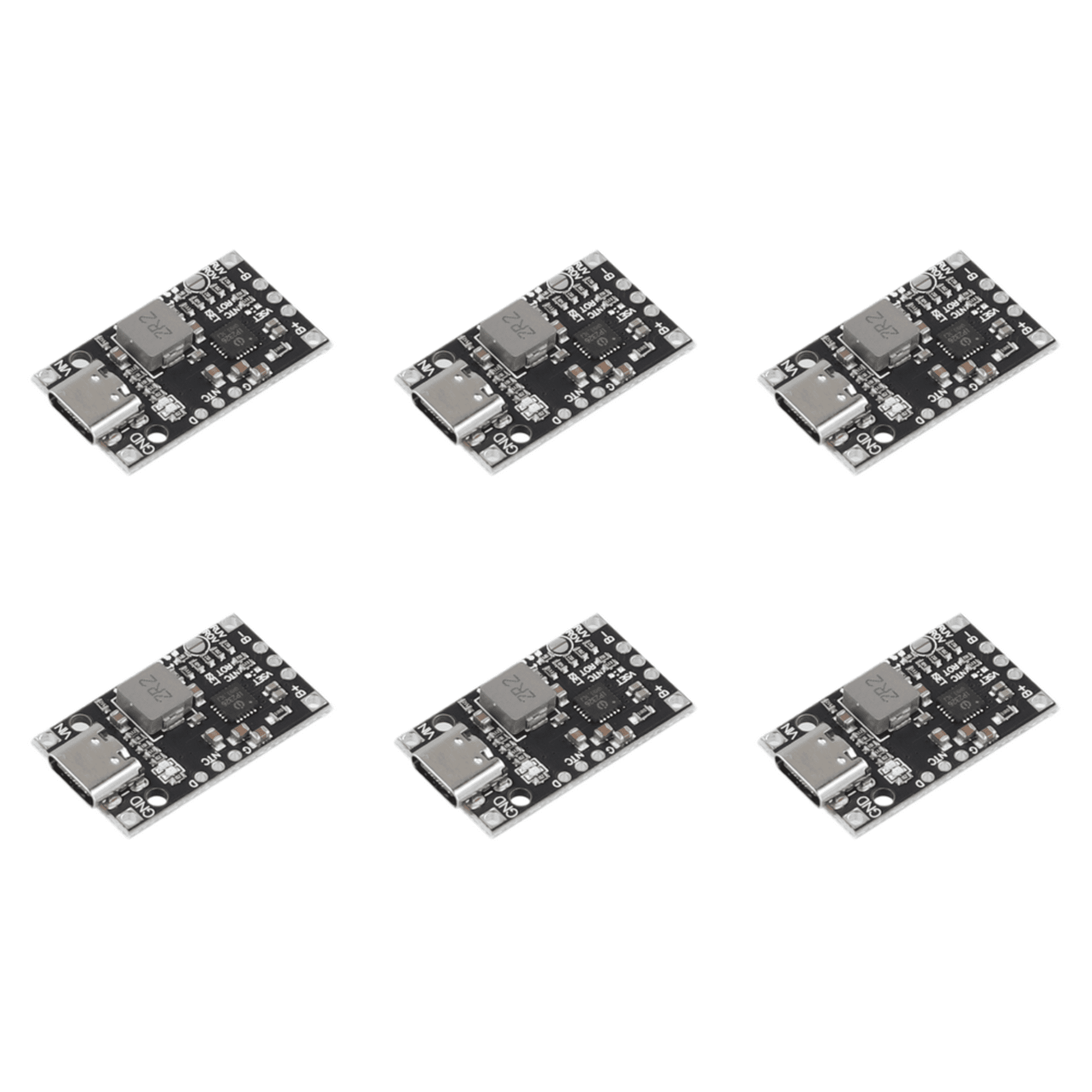 6uds. Módulo de carga rápida USB tipo C, sobredescarga 2S/3S de alta ...