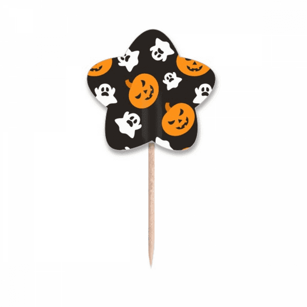 Calabaza Cartoon Hallowmas Selección de pastelitos Star lable Flag en ...