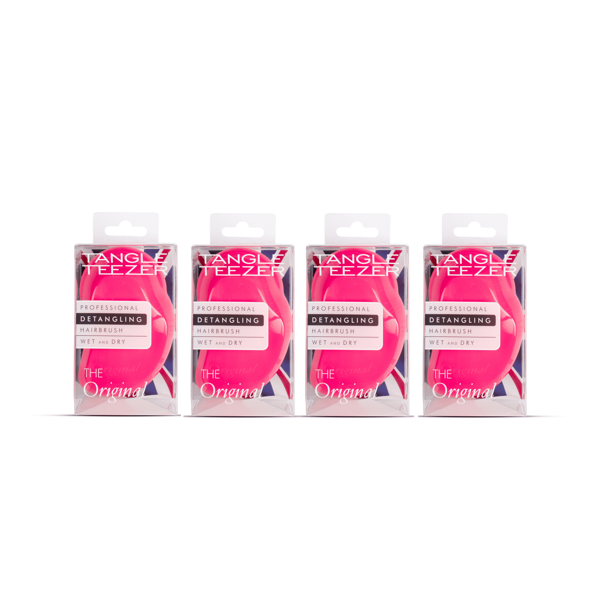 Tangle Teezer Cepillo para Cabello 4 piezas Tangle Teezer Original Pink ...