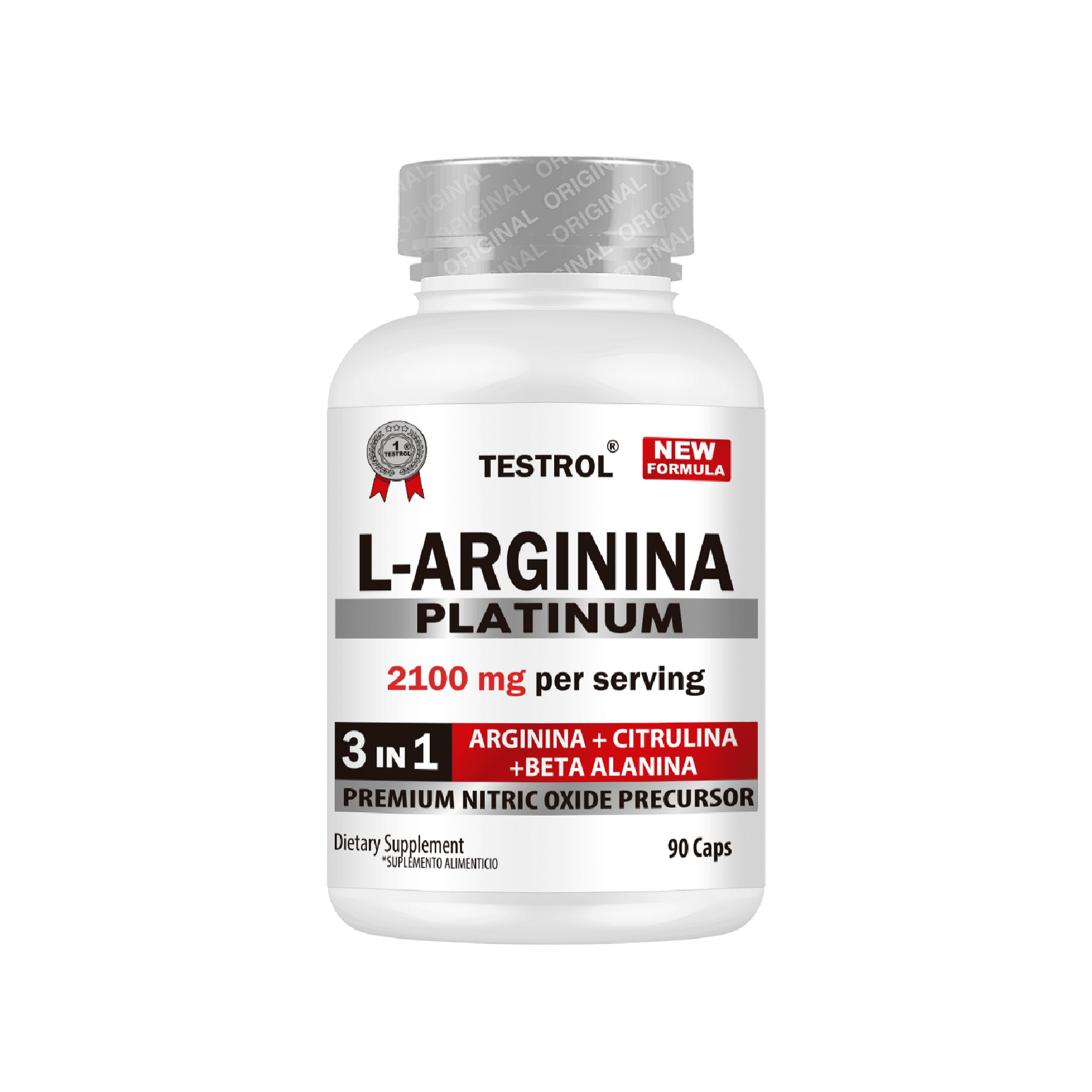 L arginina Platinum 2100mg Testrol 3 In 1 90 Cápsulas | Bodega Aurrera ...
