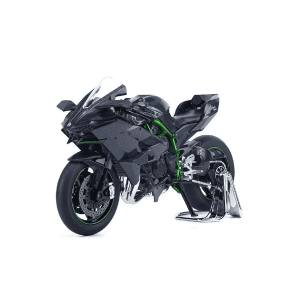 "Kawaski H2r Miniatura Moto Metal De Luz Y Sonido Base 1:12 negra ...