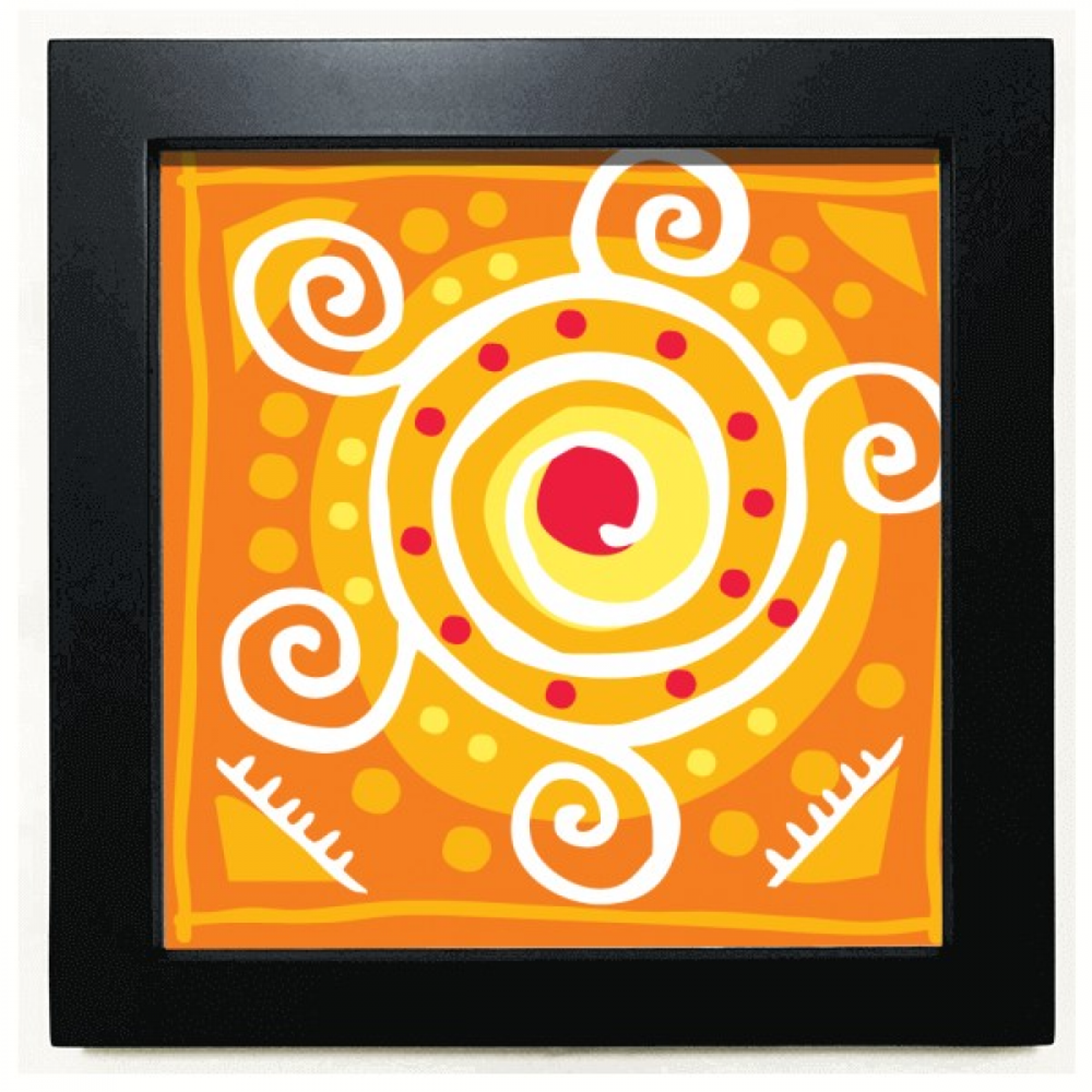 Orange volumen México totems antigua civilización dibujo Mesa de pared ...