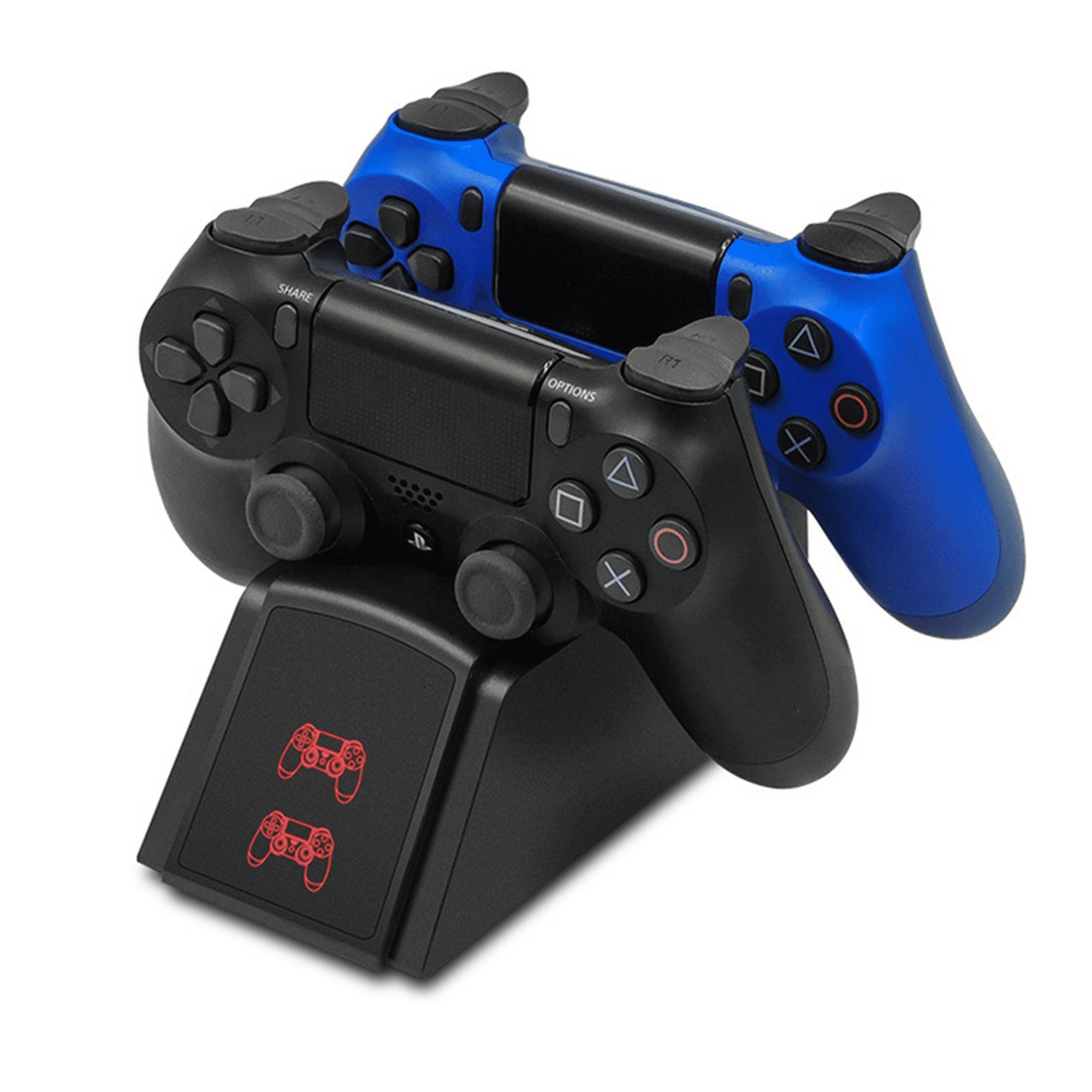 Cargador de controlador PS4, cargador inalámbrico PS4, carga rápida USB ...