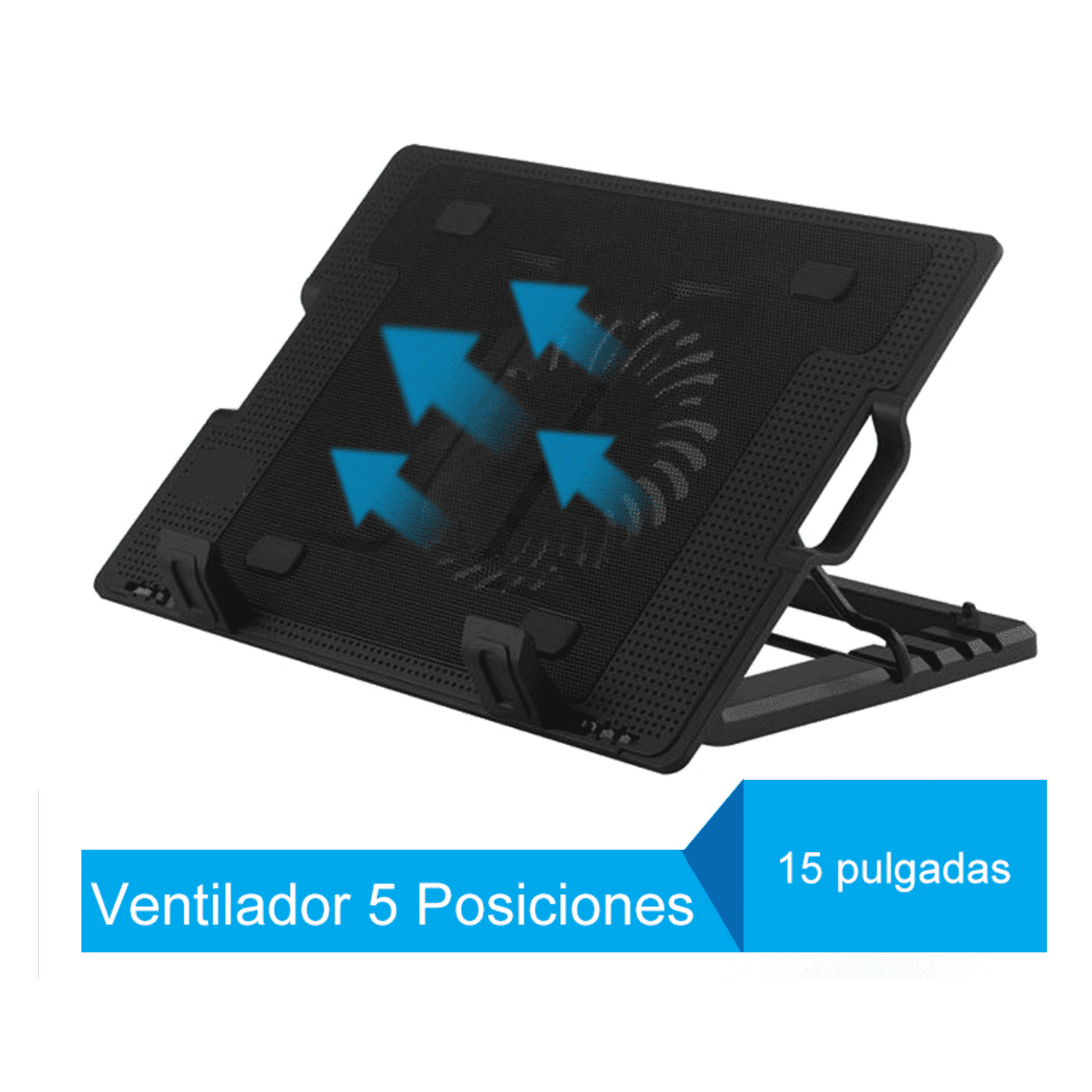 Base Enfriadora Para Laptop 1 ventilador Y 5 Posiciones PRODOTTY CLR-21 ...