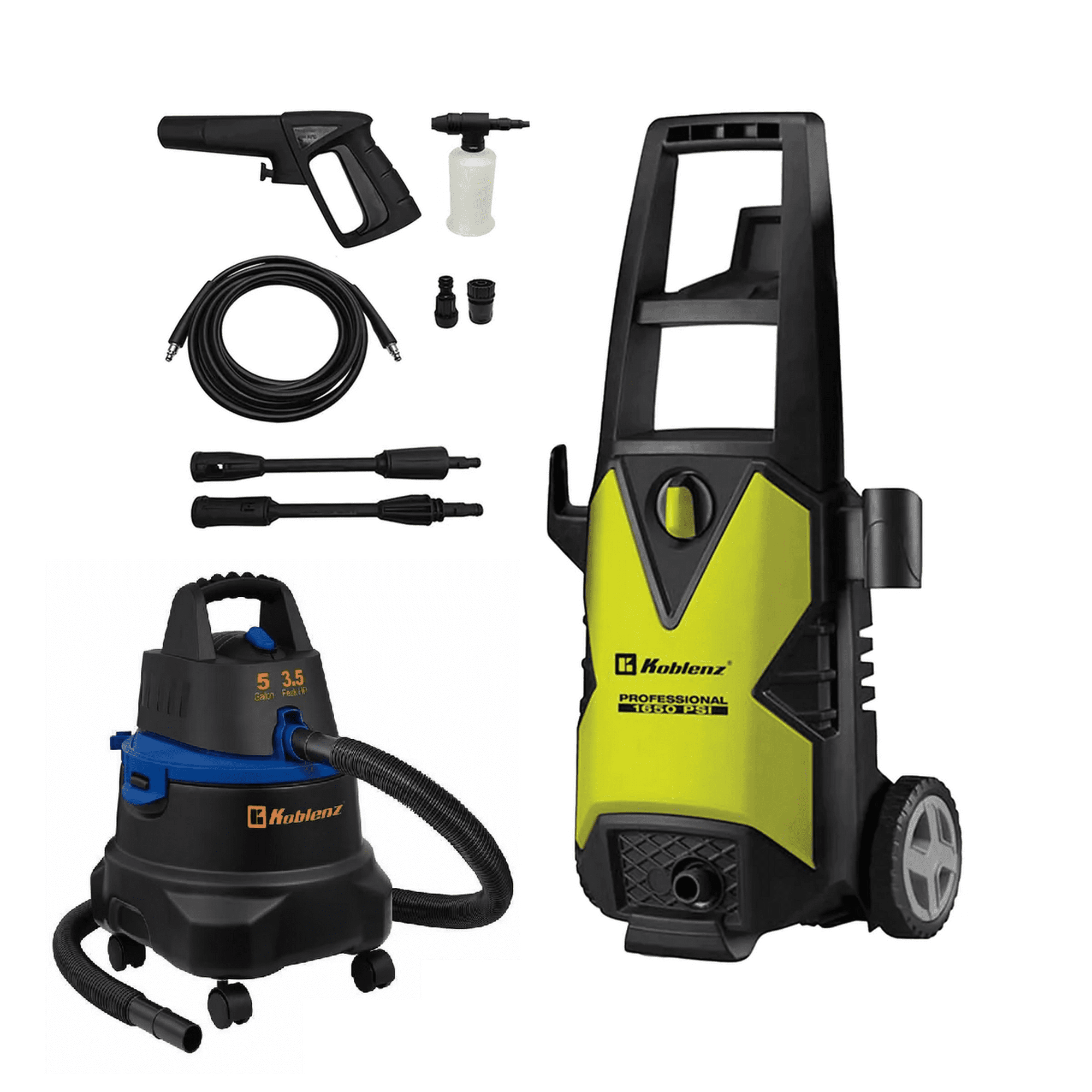 Paquete Combo Hidrolavadora + Aspiradora Koblenz KOBLENZ ECOM16 | Bodega Aurrera en línea