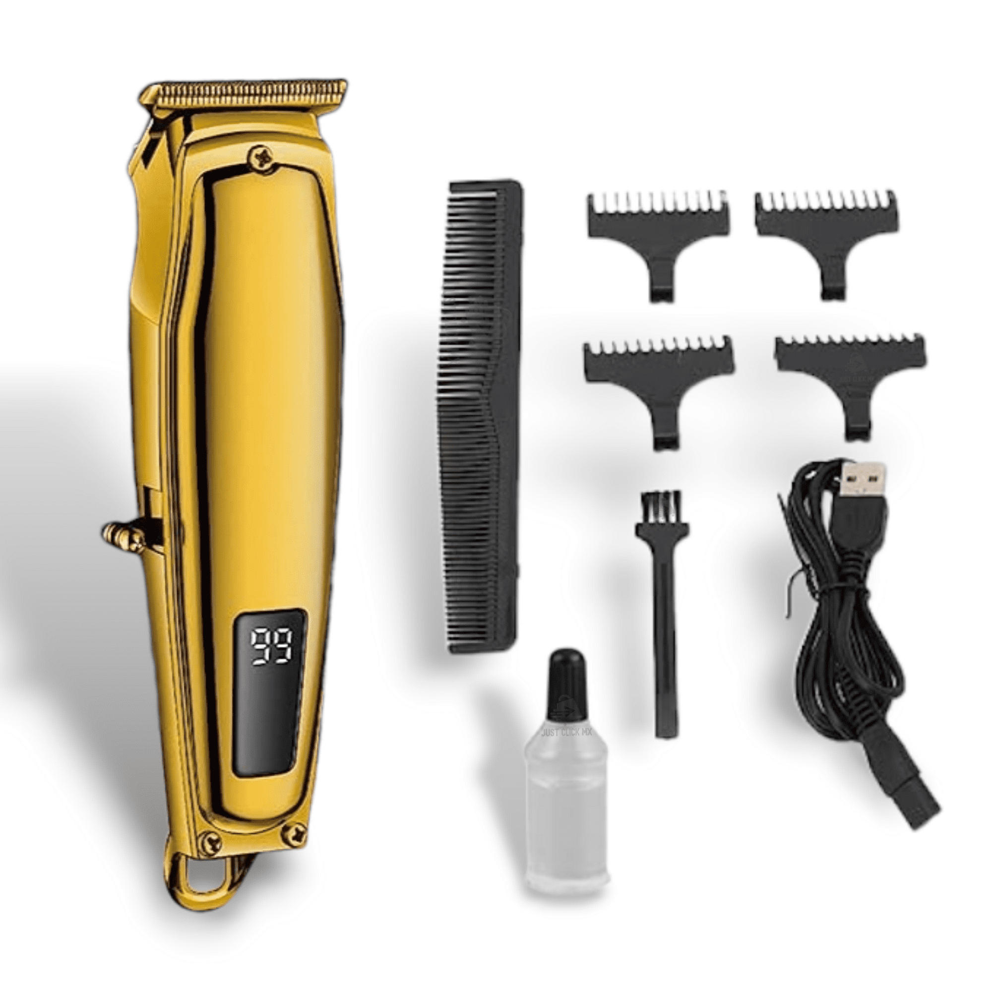 Máquina Para Rasurar Trimmer Gold Para Corte y Perfilado de Cabello y ...