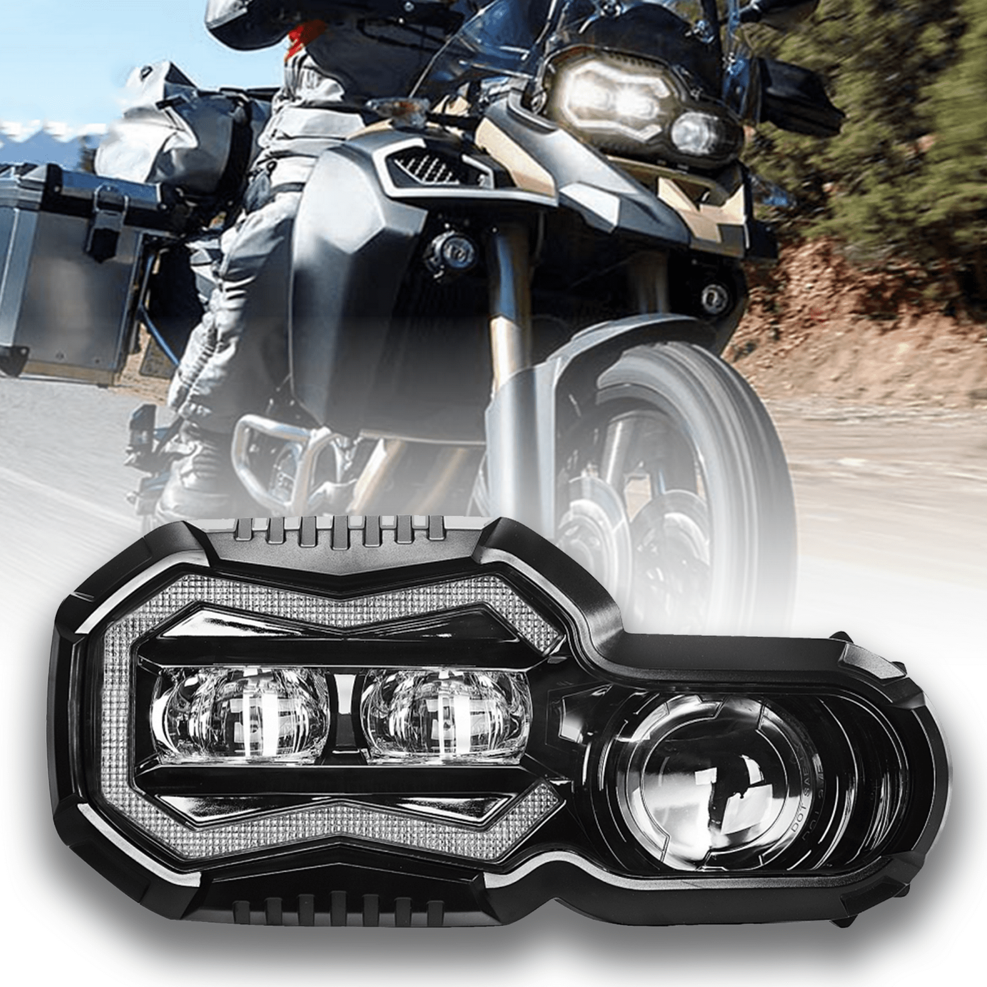 Faro Led Moto Bmw F 800gs F 700gs F 650gs F 800r Full Led Stockrider ...
