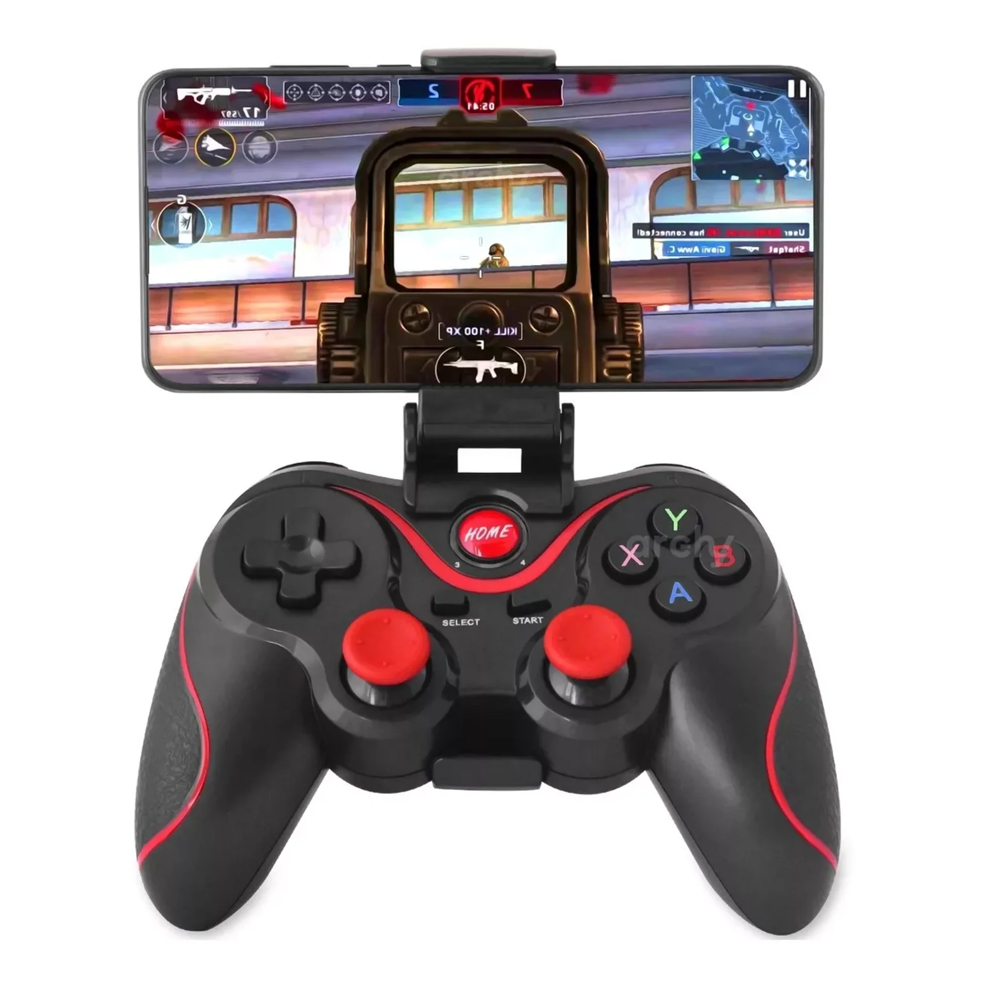 Gamepad Mando Bluetooth Android Pc Con Soporte Pamolo Bst3172224 1