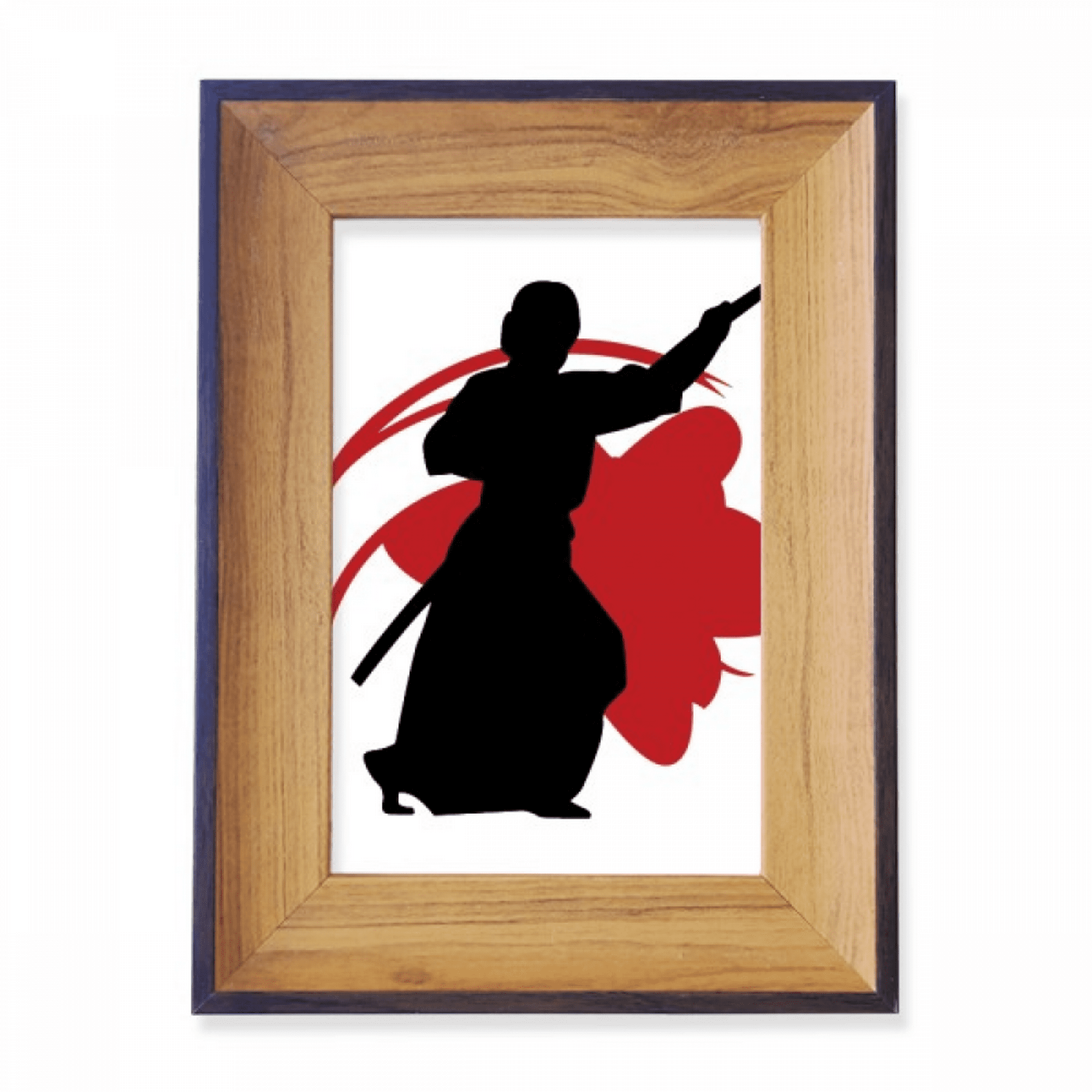 Japón Asia samurai Katana Sakura Parry silueta Marco de imagen marco de ...