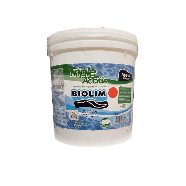 8 Kg De Pastillas de Cloro Para Limpieza De Alberca, Piscina y Spa TRIPLE ACCION PASTILLA 3 ...