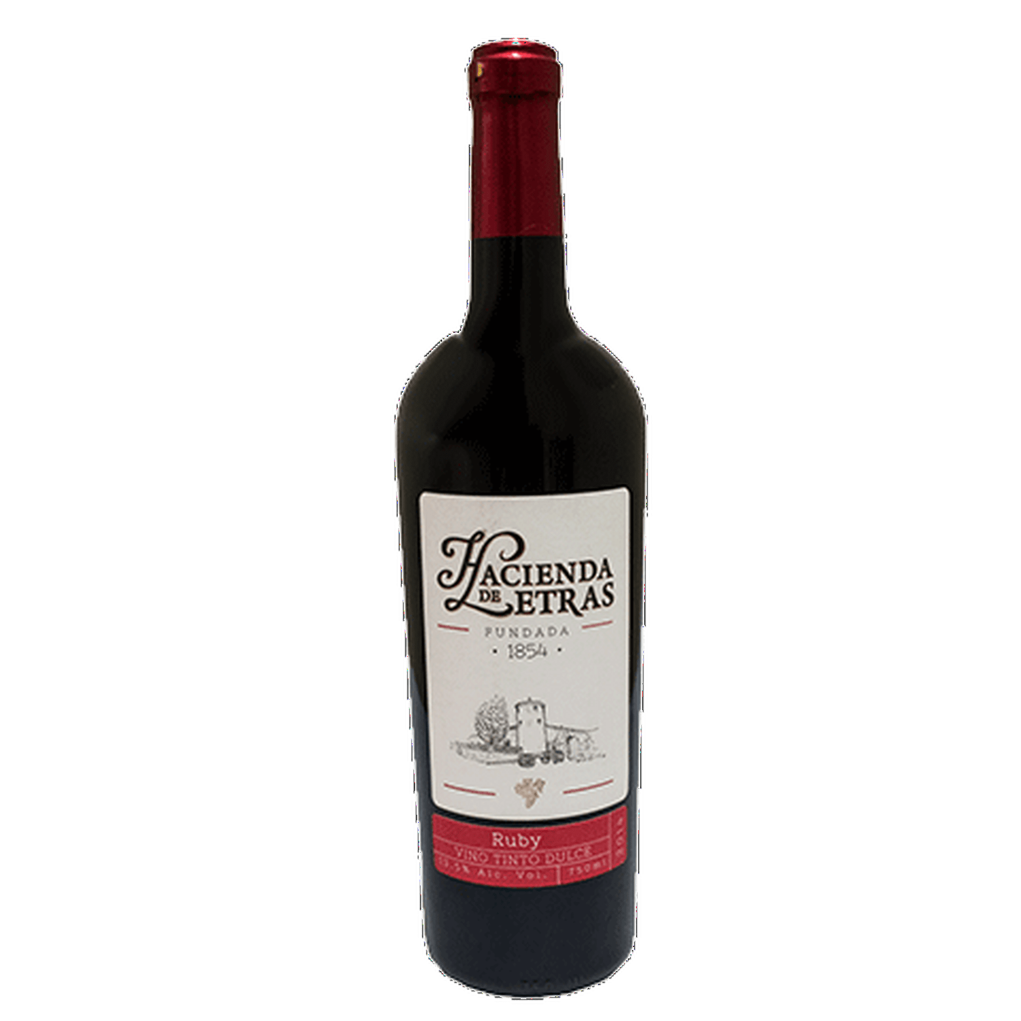 Vino Tinto Hacienda de Letras Ruby Cabernet 750 ml Vid Mexicana Vino ...