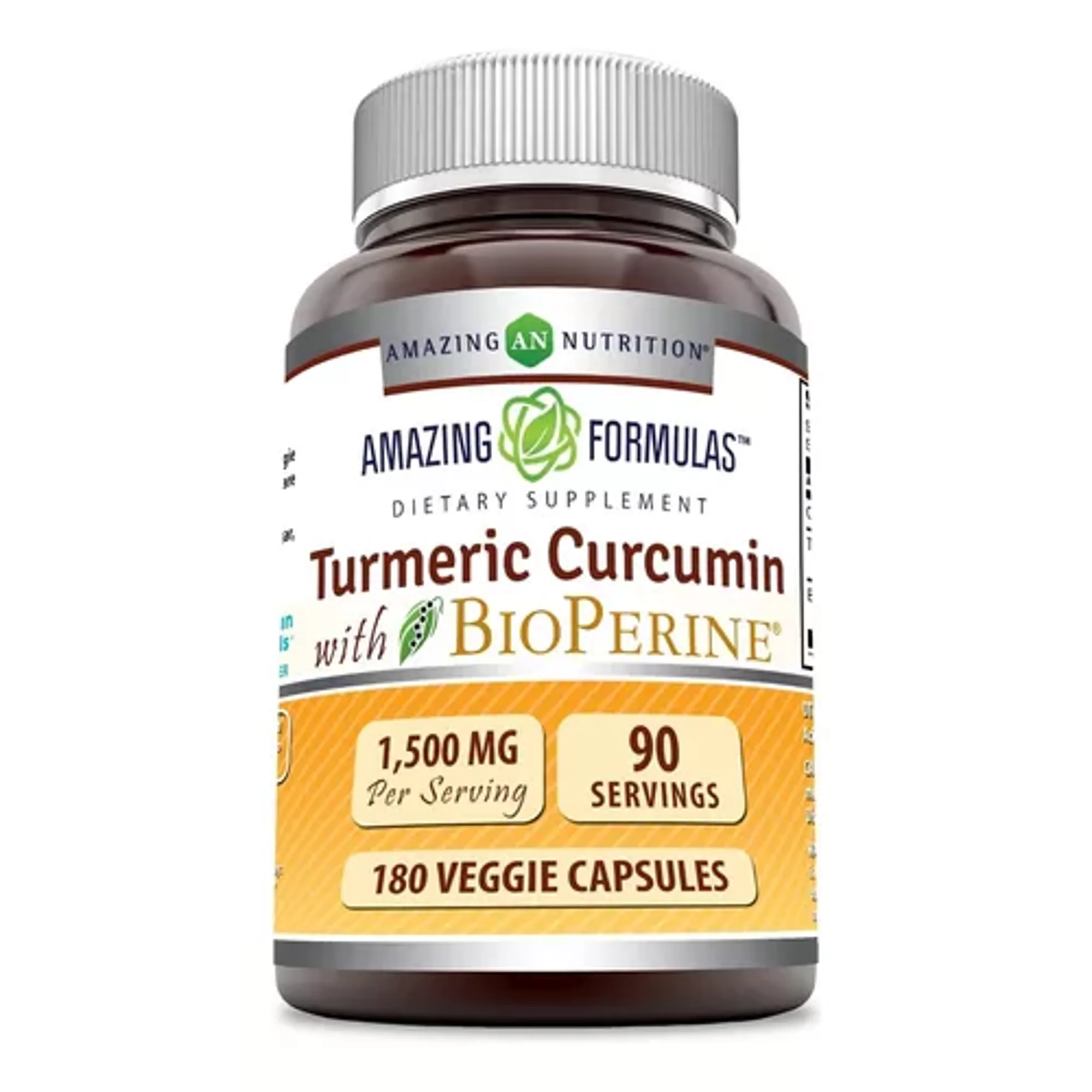 Amazing Formulas Turmeric Curcumin With Bioperine 180 Caps | Walmart en ...