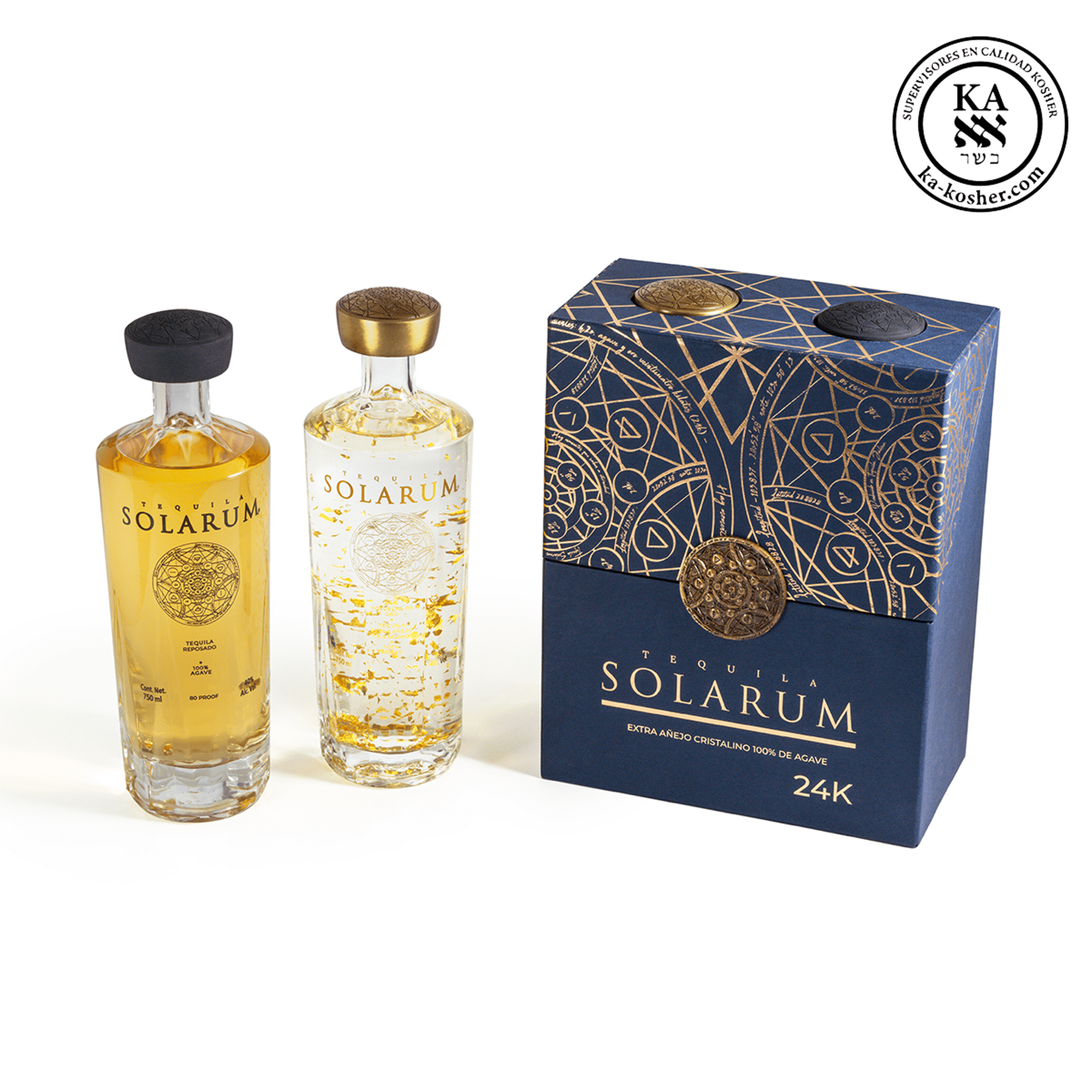 Tequila Solarum Extra Añejo Cristalino 750 + Reposado 750 Ml | Walmart ...