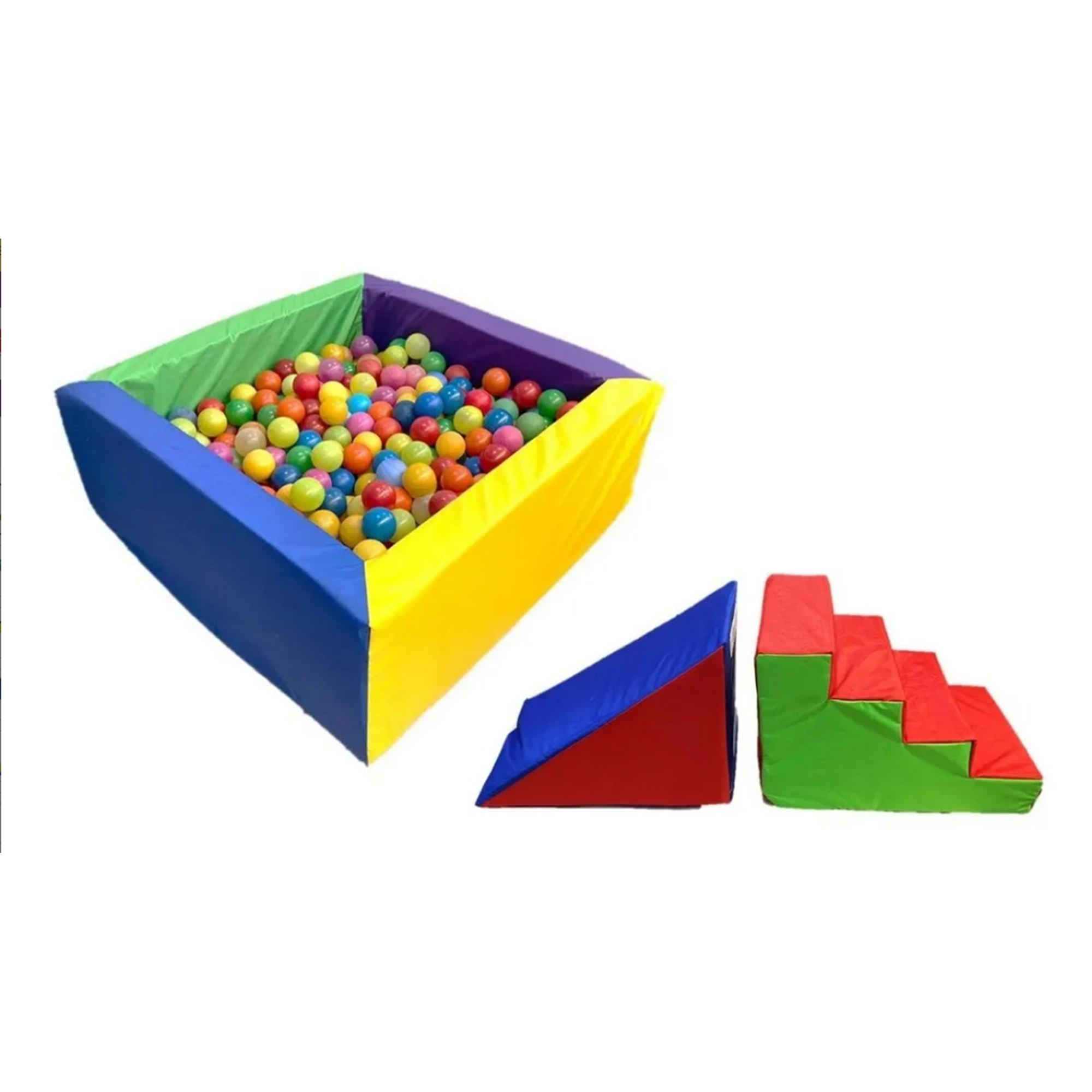 Alberca De Pelotas Con Colchón +cuña+escalera+300 Pelotas ALABÍO A LA ...