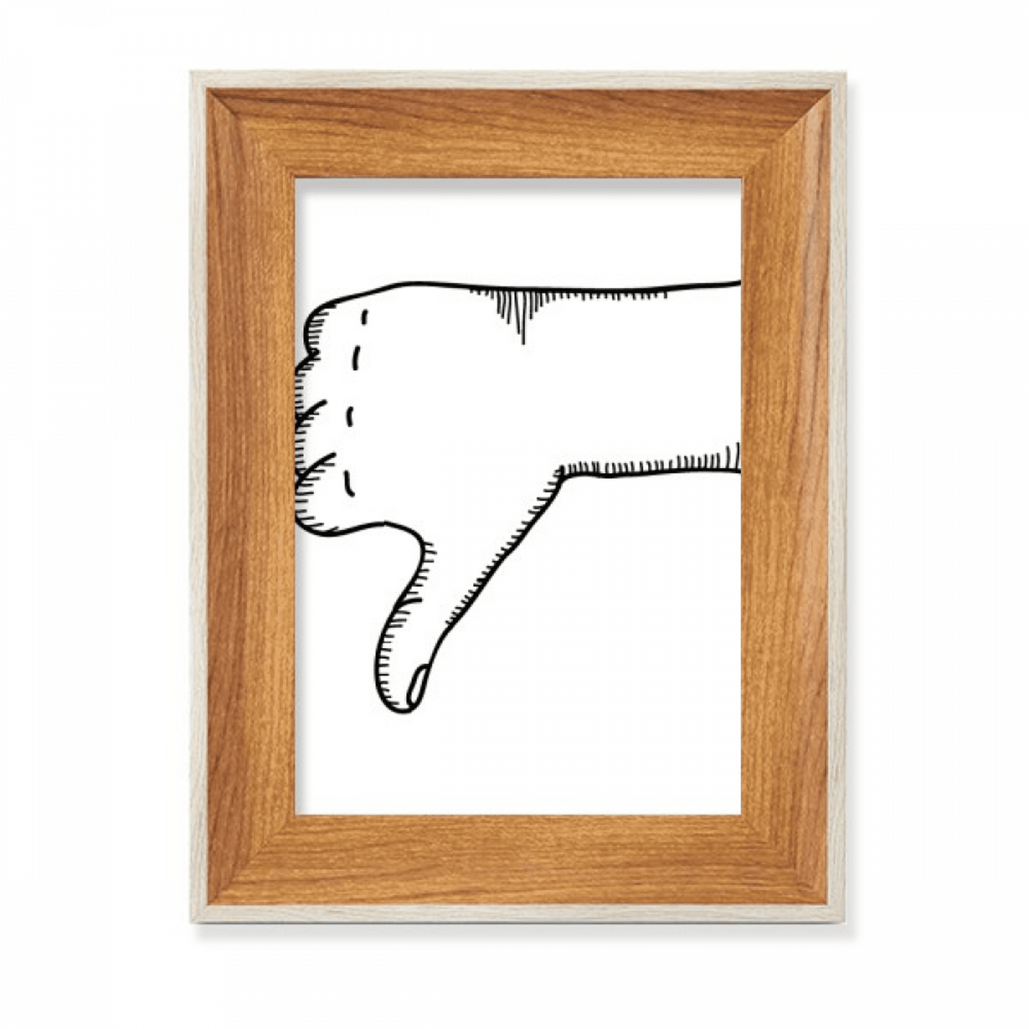 Ridículo gesto dibujo Patron Escritorio Marco de fotos de madera ...