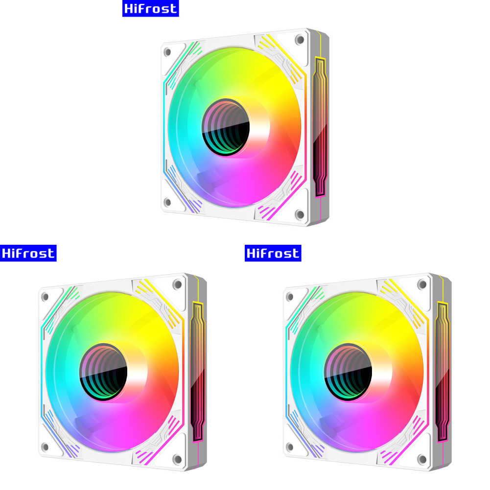Ventilador de 120 mm 5 V ARGB 12 V Enfriador de caja Chasis PWM de 3 pines y 4 pines (invertido ...