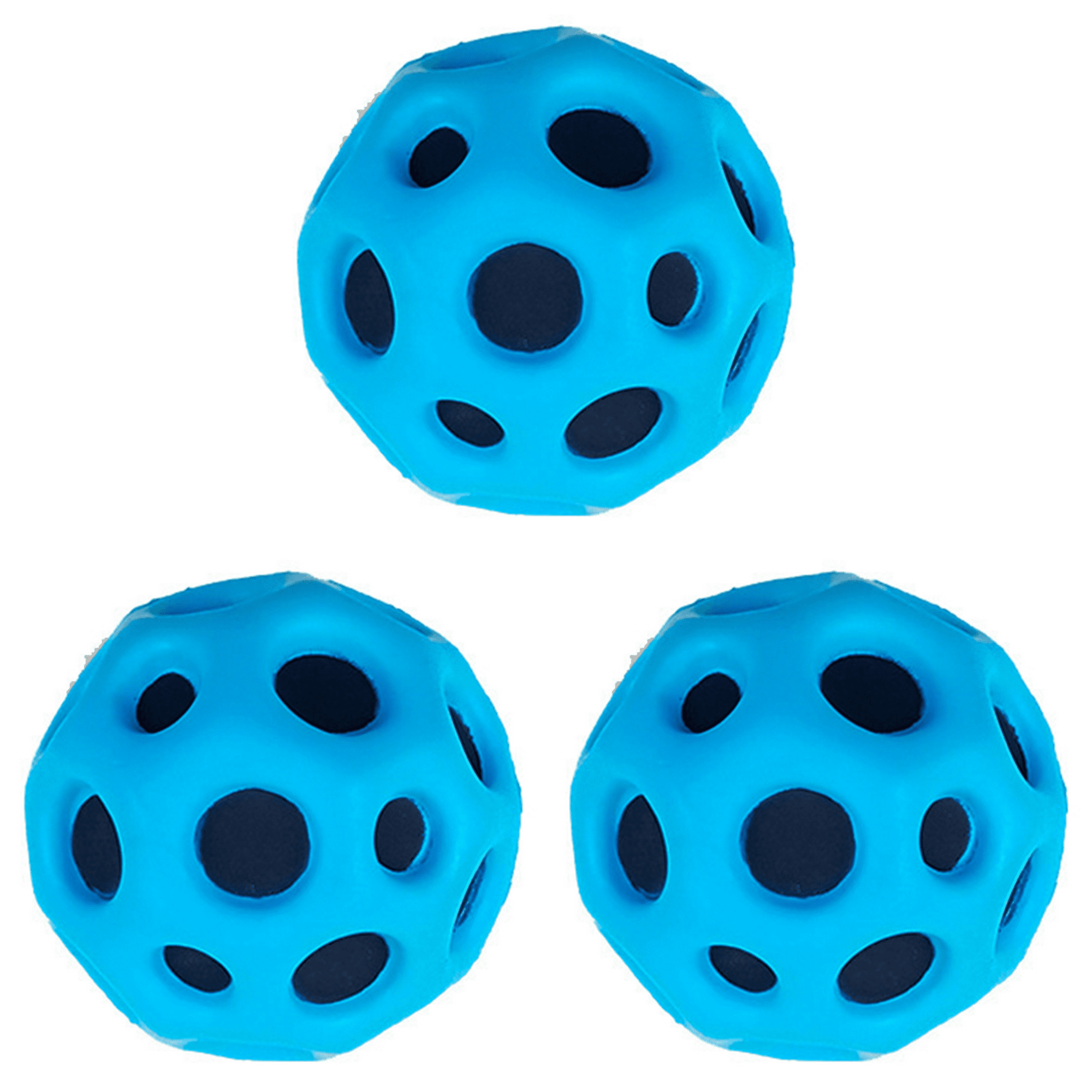 Bounce Hole Ball High Soft Bam Toy Flash Regalos de cumpleaños Azul ...