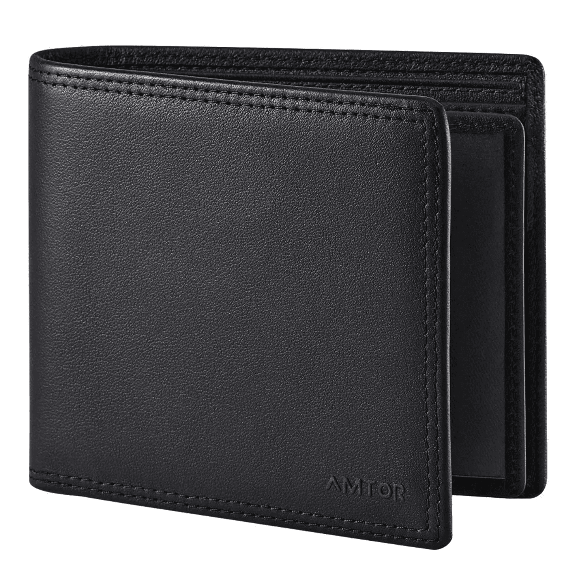 Cartera De Hombre Piel Genuina Protección, Negro | Bodega Aurrera en línea