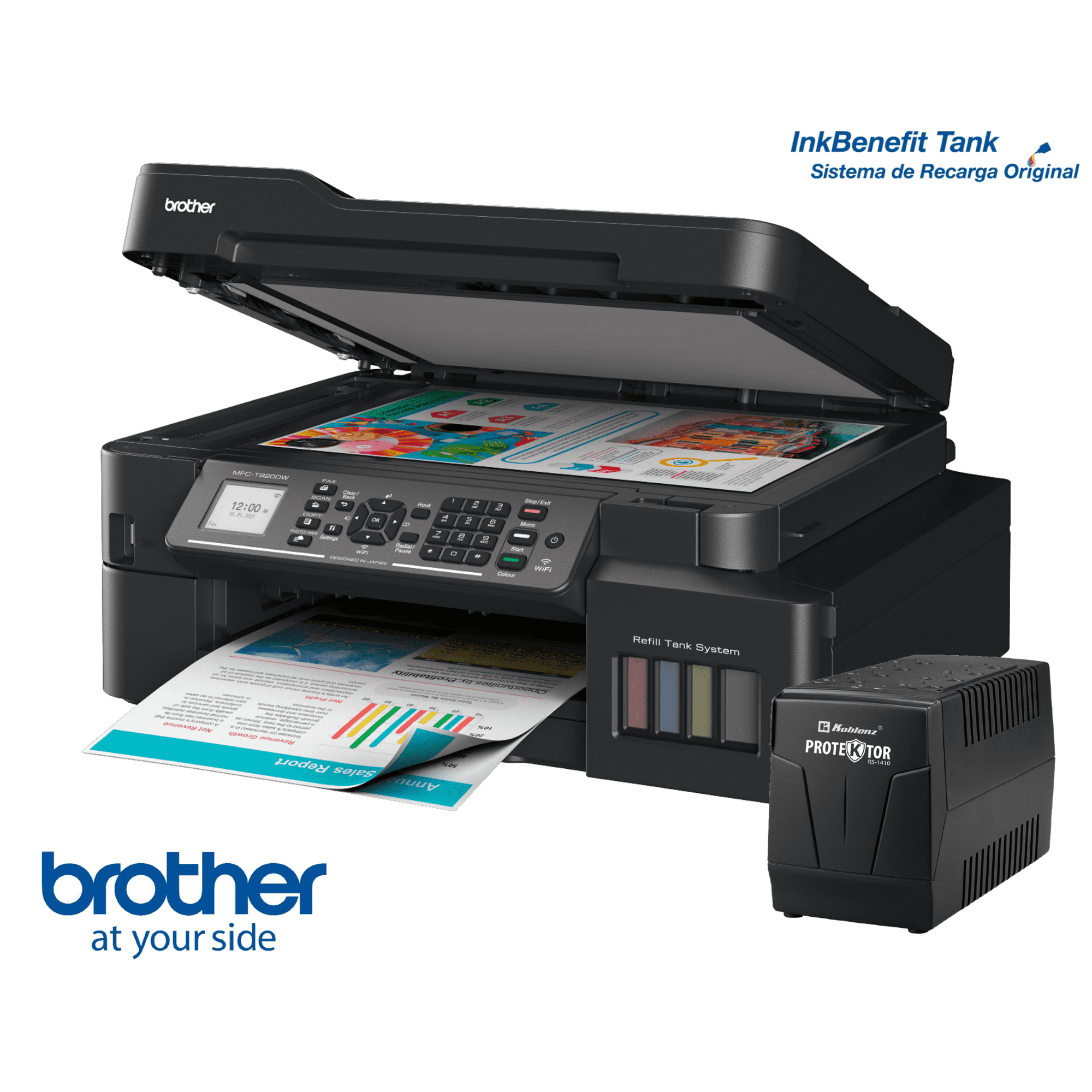 Impresora Multifuncional Brother T920DW Duplex Conectividad Inalámbrica ...