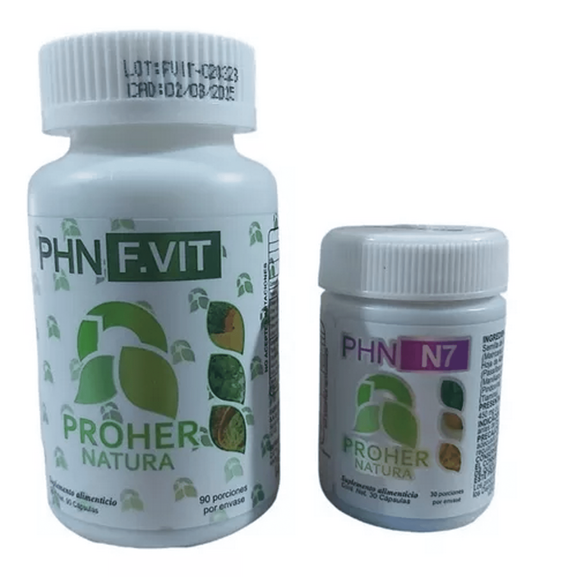 Phn F. Vit con 90 capsulas Moringa Espirulina Chlorella Piña Lino ...